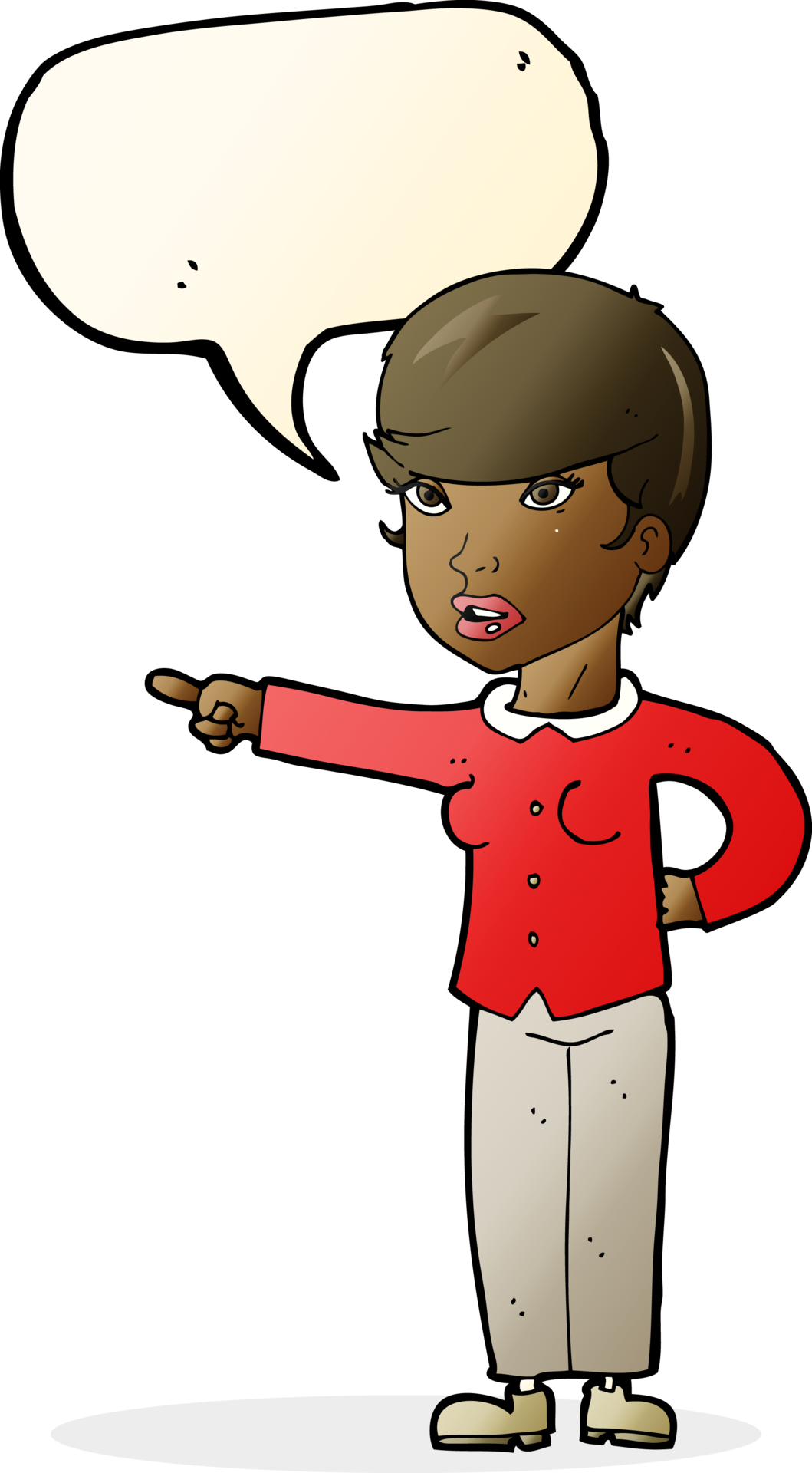 tecknad serie kvinna pekande finger av skylla med Tal bubbla 40073872 PNG tecknad serie kvinna pekande finger av skylla med Tal bubbla 40073872 PNG