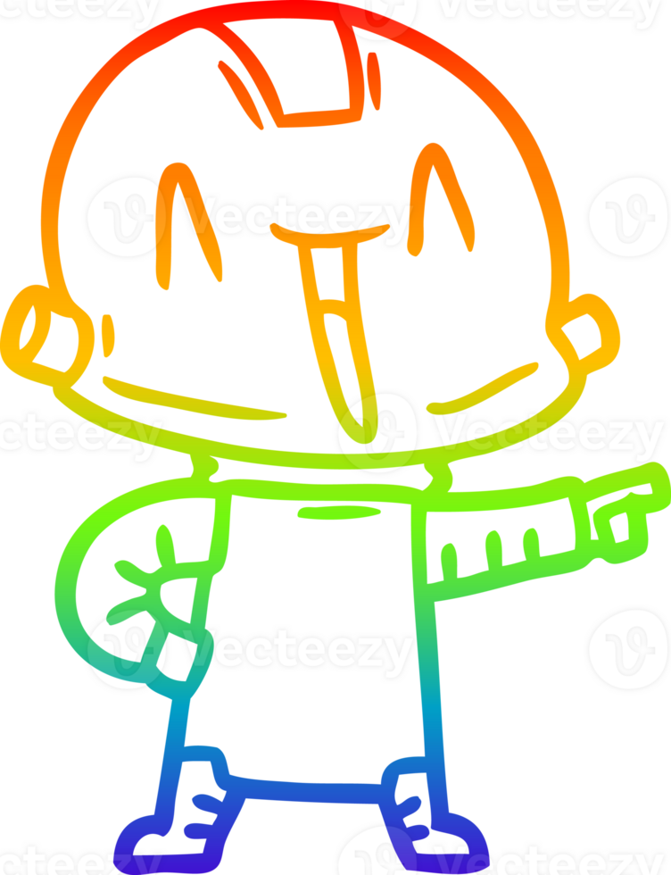 regnbåge lutning linje teckning av en tecknad serie robot 40080237 PNG regnbåge lutning linje teckning av en tecknad serie robot 40080237 PNG