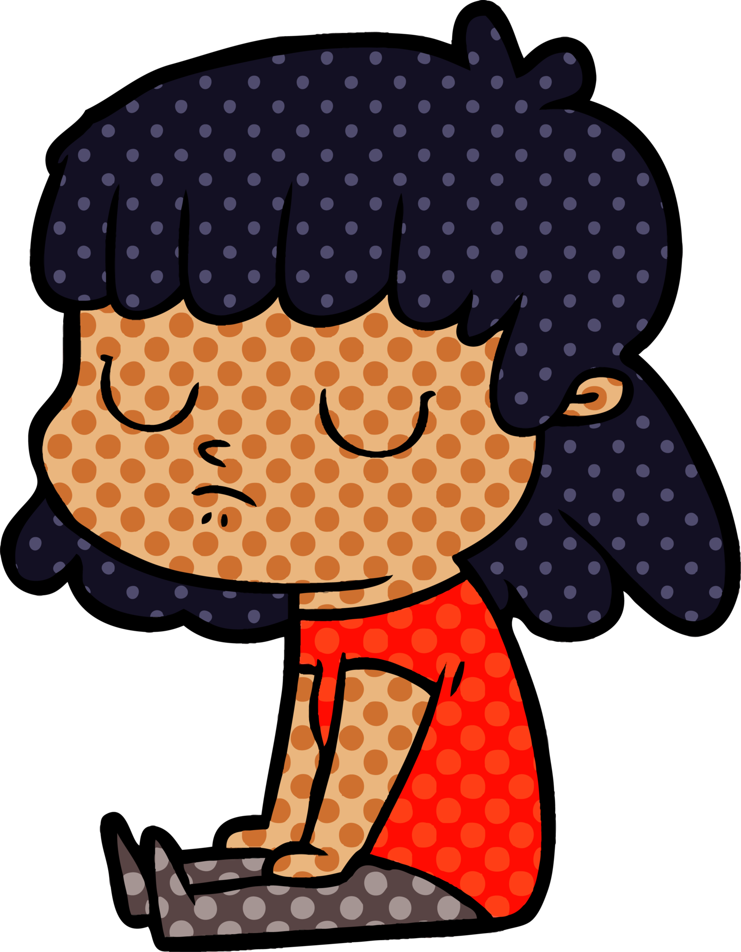 cartoon indifferent woman 40081448 PNG