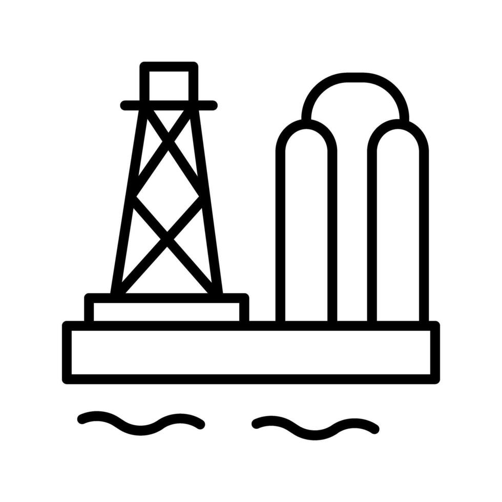 Oil Platform Vector Icon 40086708 Vector Art at Vecteezy