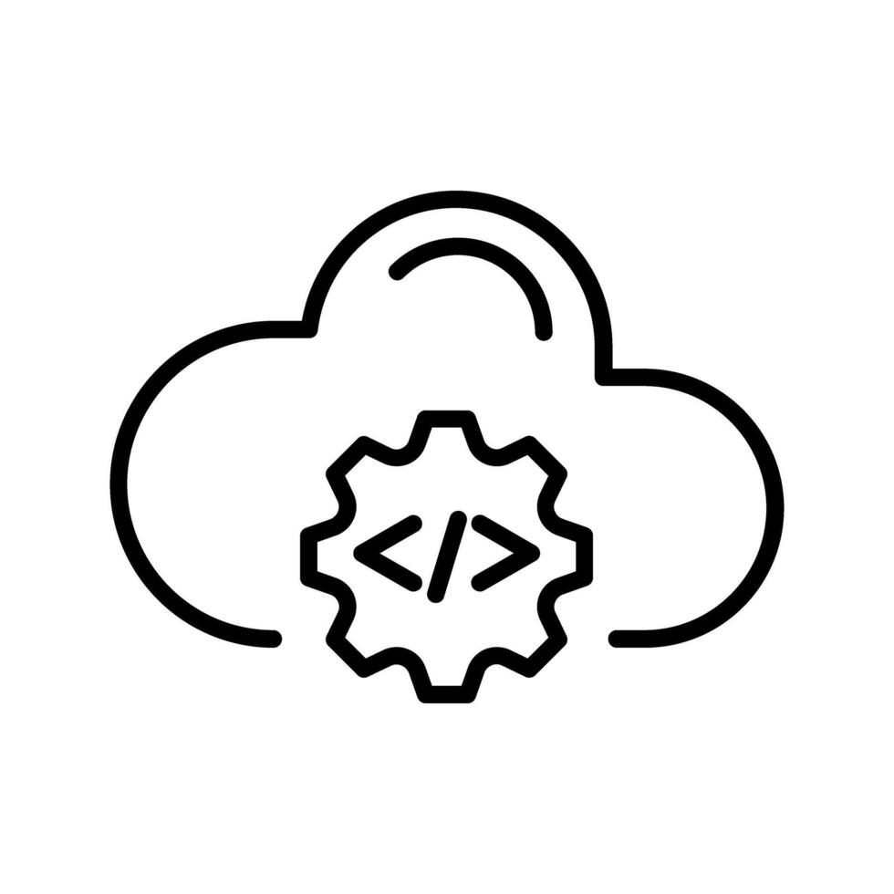 Cloud Coding Vector Icon 40087424 Vector Art at Vecteezy