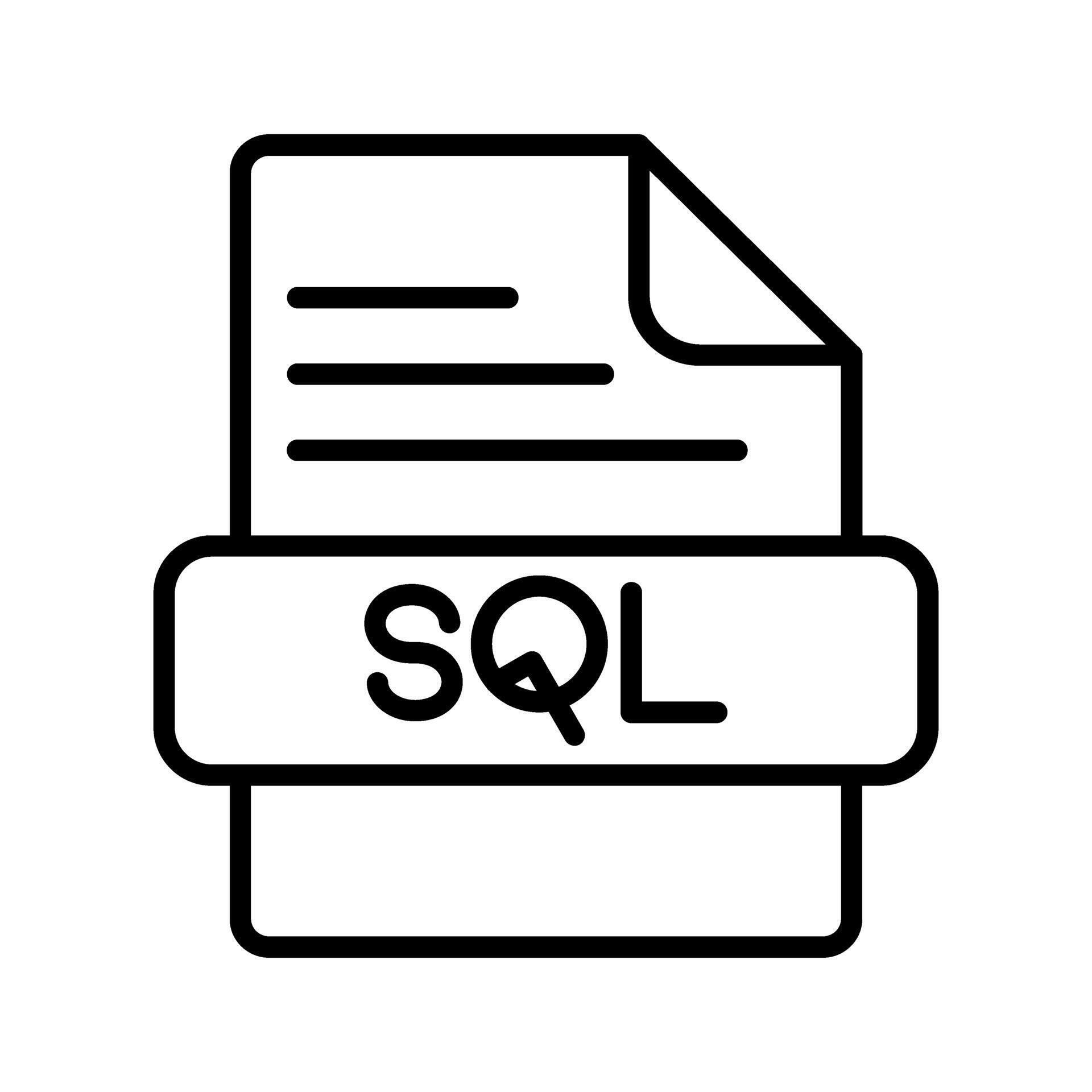 SQL Vector Icon 40088220 Vector Art at Vecteezy
