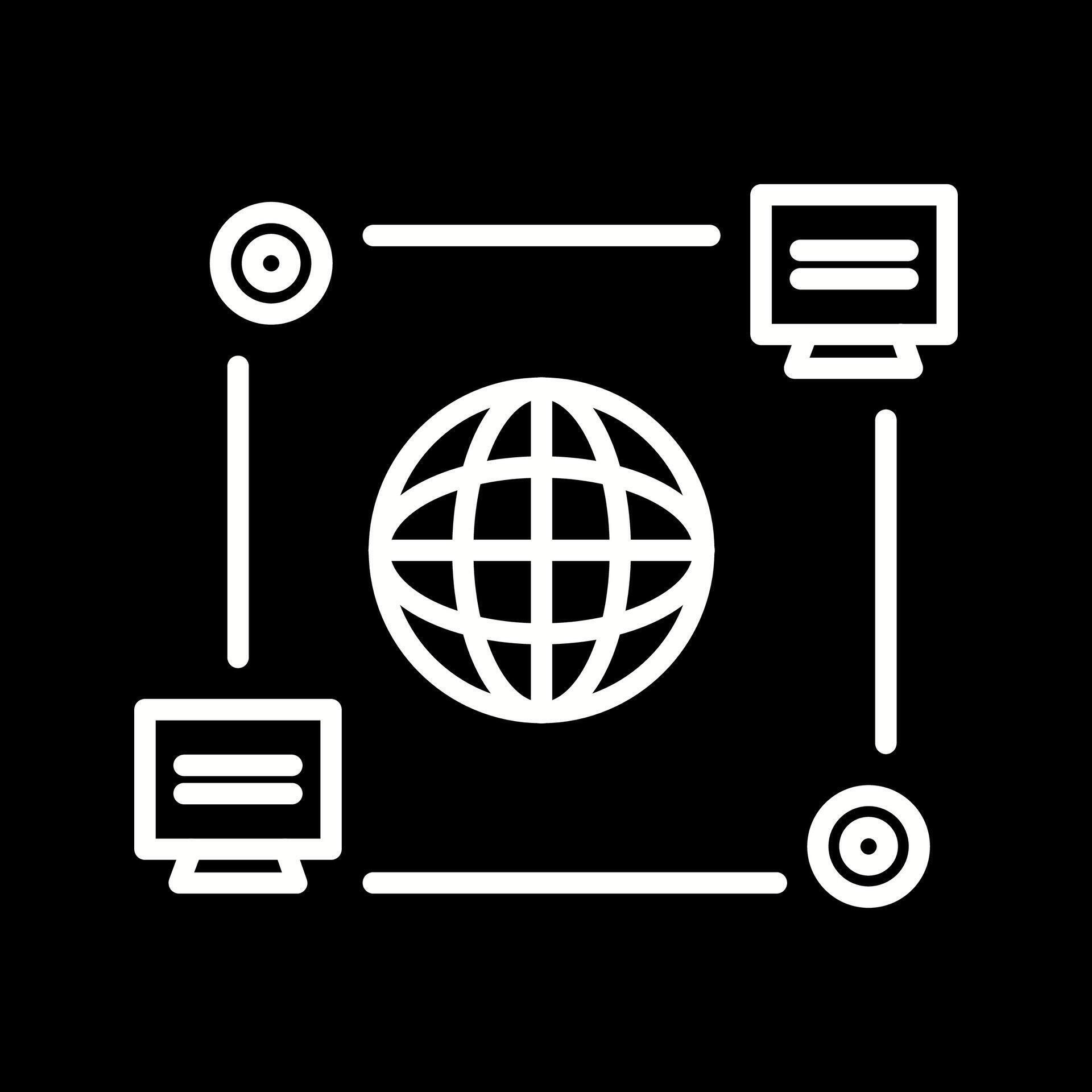 Computer Connection Vector Icon 40093255 Vector Art at Vecteezy