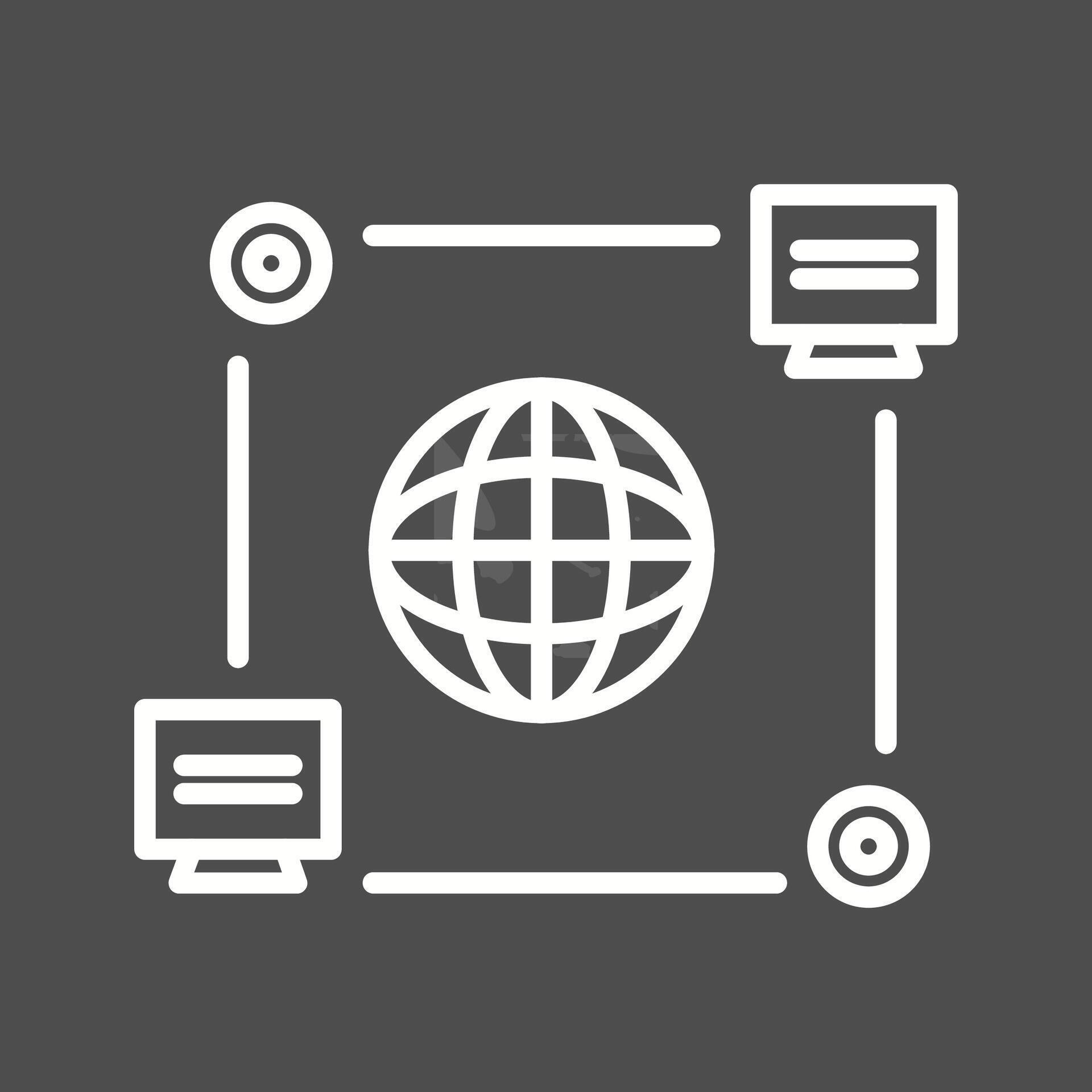 Computer Connection Vector Icon 40105066 Vector Art at Vecteezy