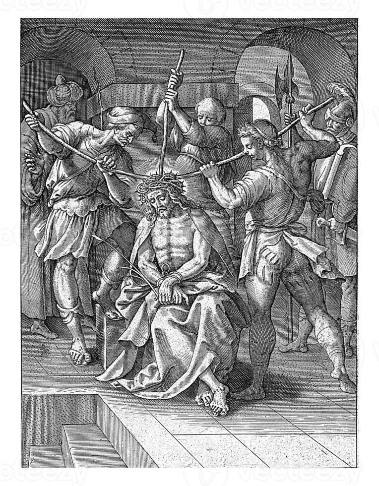 Coronation of Christ, Hieronymus Wierix 40123096 Stock Photo at Vecteezy