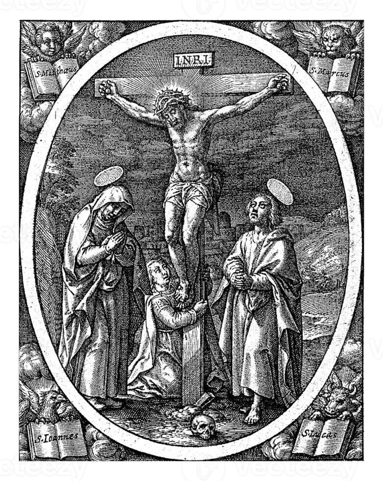 Crucifixion of Christ, Hieronymus Wierix, 1563 - 1619 40123447 Stock Photo at Vecteezy