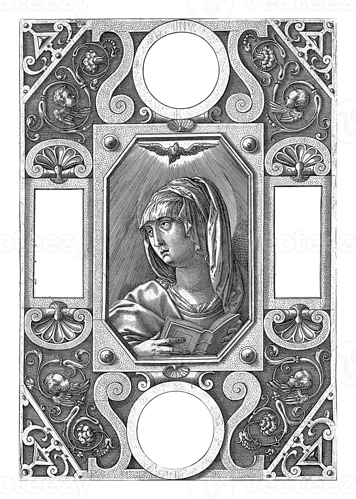 Annunciation Virgin Mary, Hieronymus Wierix, after Jan van der Straet, 1598 - 1602 40124134 ...