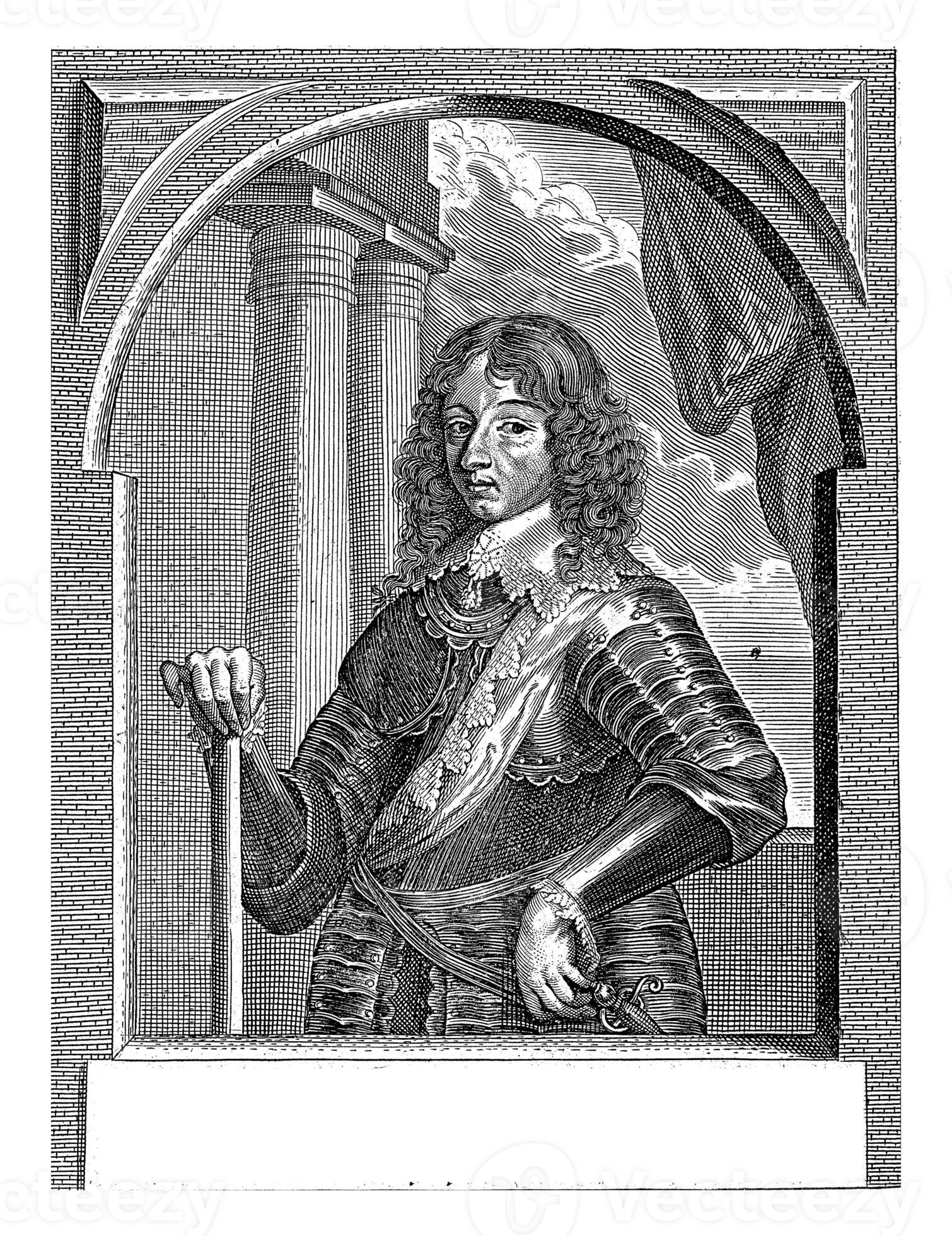 Portrait of Louis II de Bourbon, Prince of Conde, Pieter de Jode II, 1628 - 1670 40125095 Stock ...