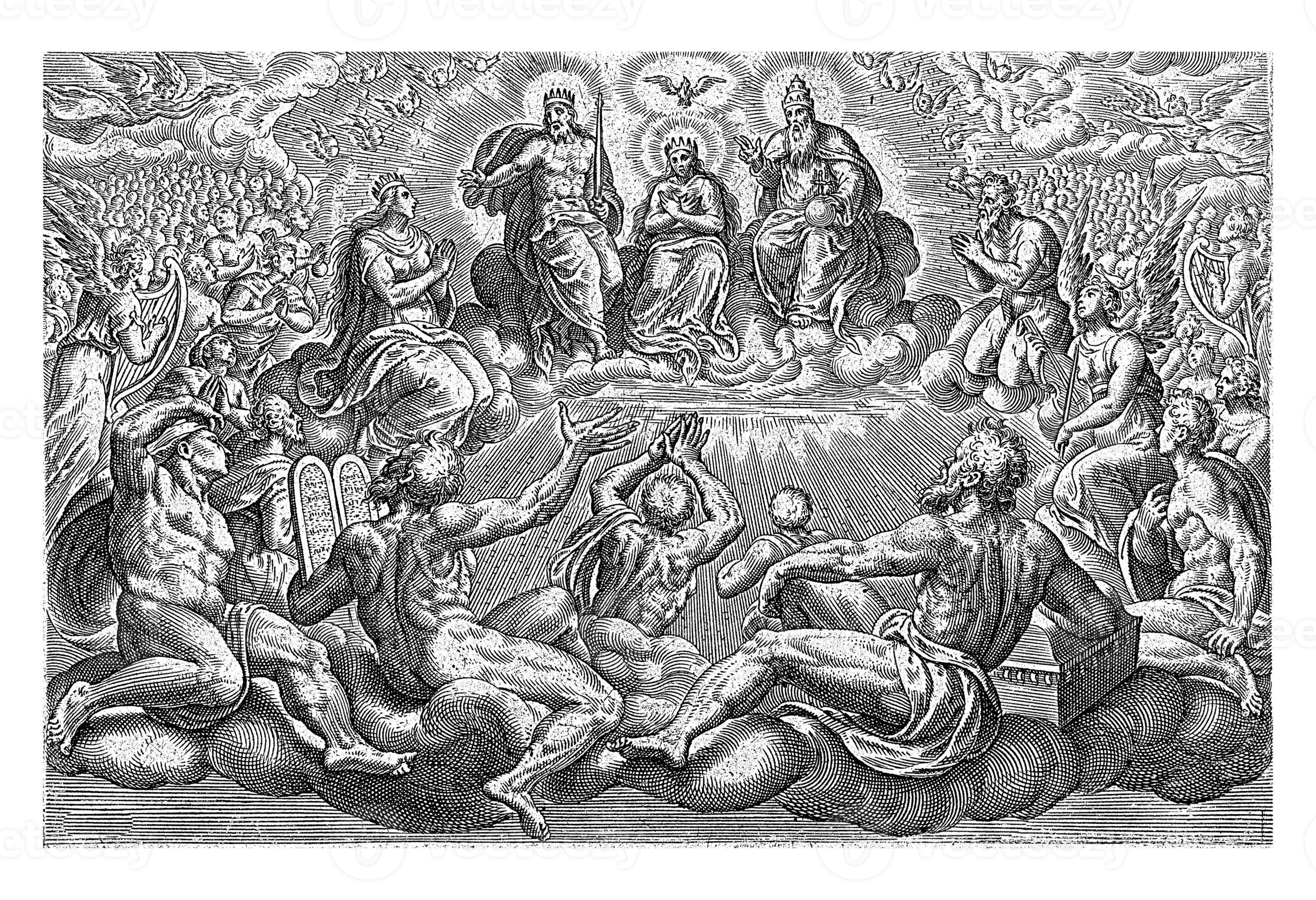 Bride In Heaven Johannes Wierix Possibly After Gerard Van Groeningen