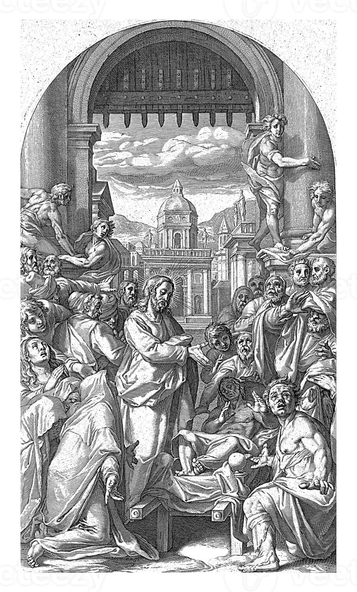 Christ Raising the Widow's Son at Nain 40133727 Stock Photo at Vecteezy