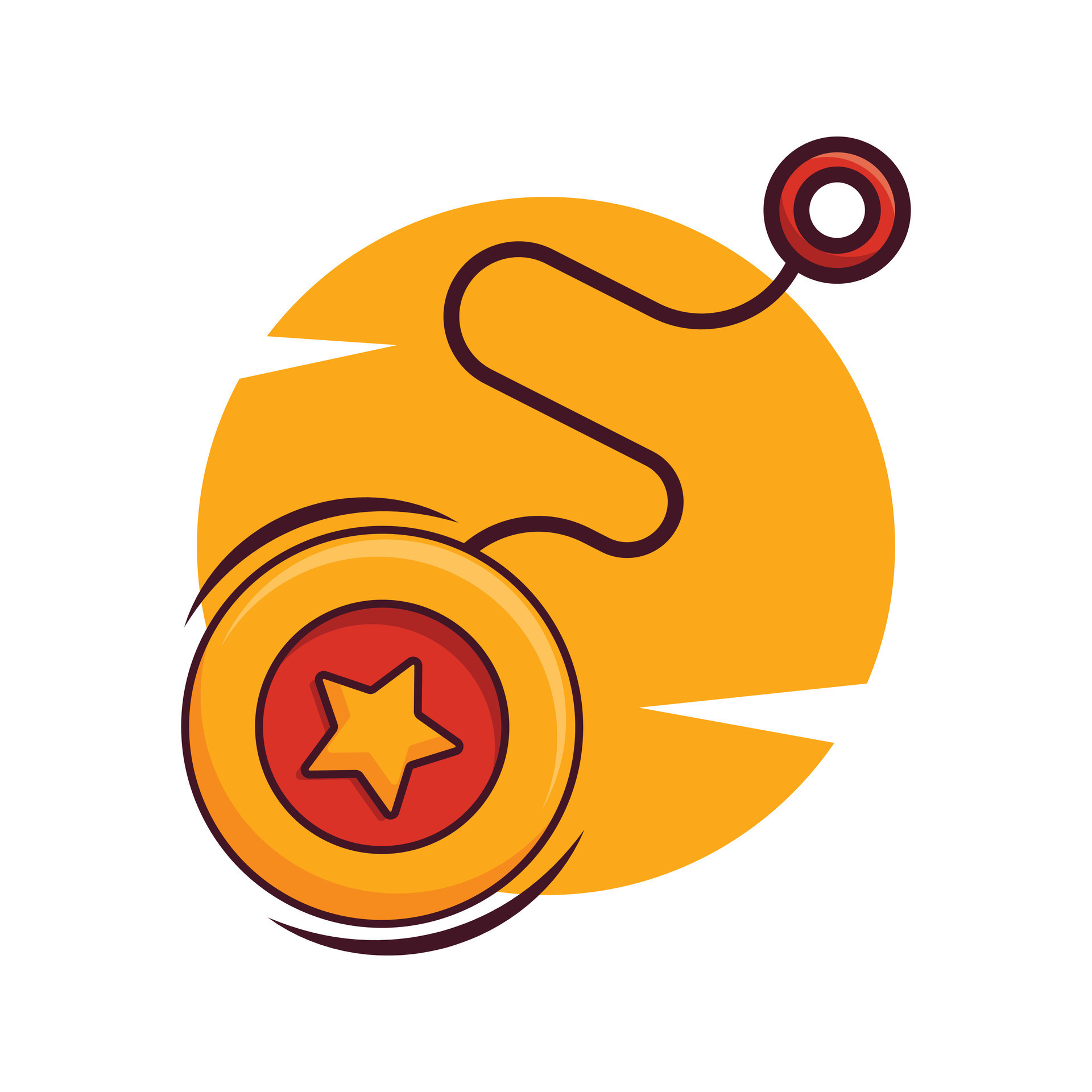 cartoon vector illustration of yo yo. 40136973 Vector Art at Vecteezy