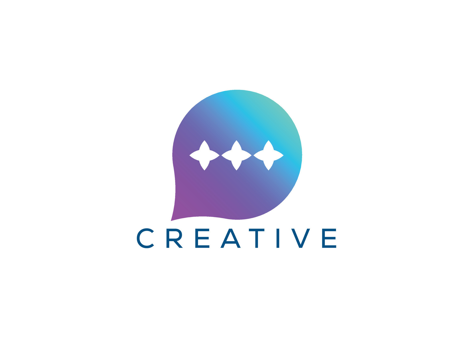 Minimalist Blink Chat Logo Design Vector Template Creative Modern Chat Logo 40138460 Vector Art