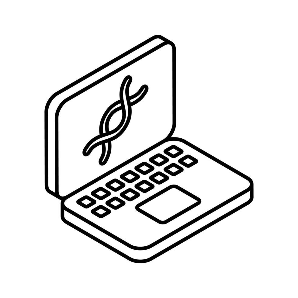 Isometric icon of dna analysis, dna inside laptop screen 40155978 ... Isometric icon of dna analysis, dna inside laptop screen 40155978 ...