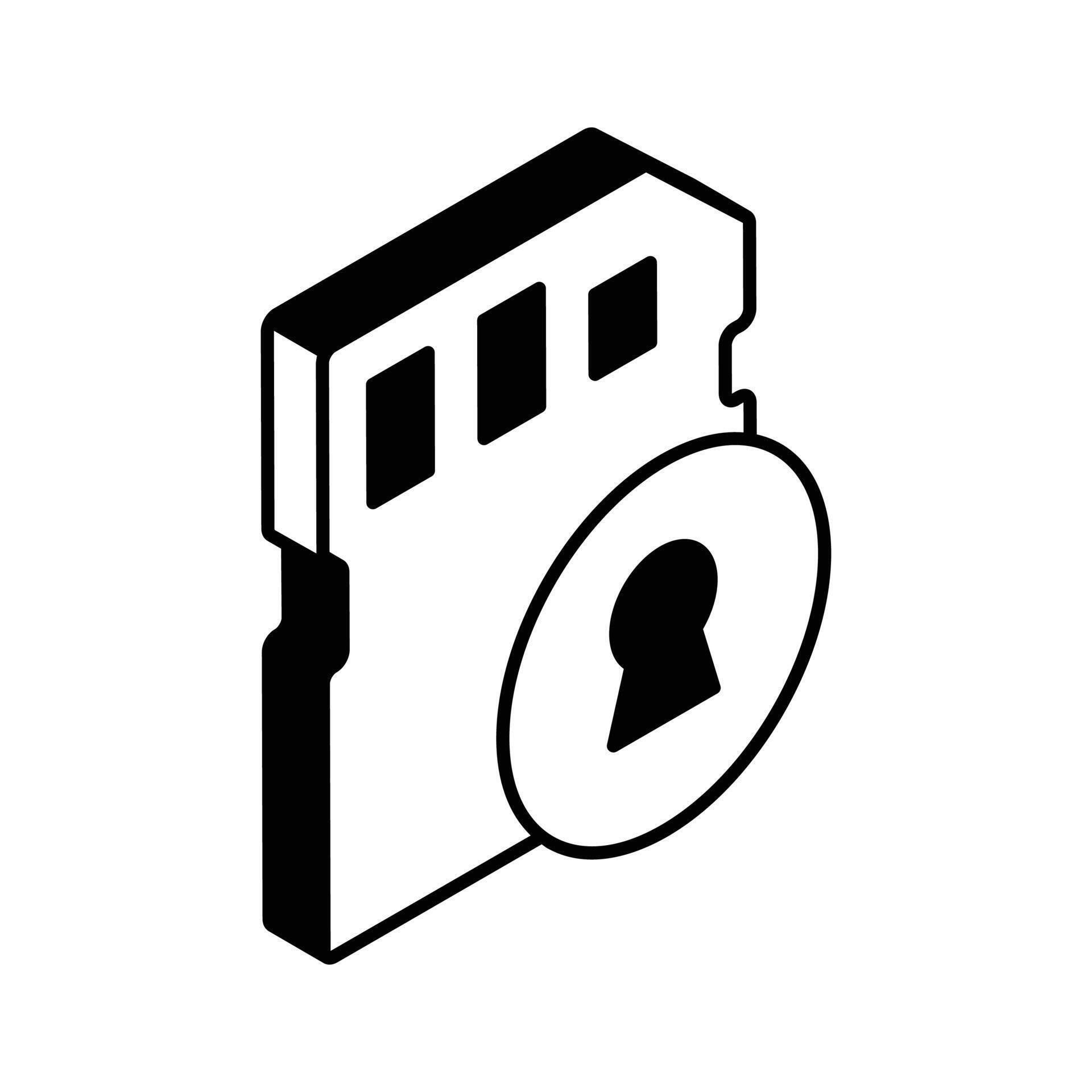 Have a look at this carefully crafted secure memory card isometric ...