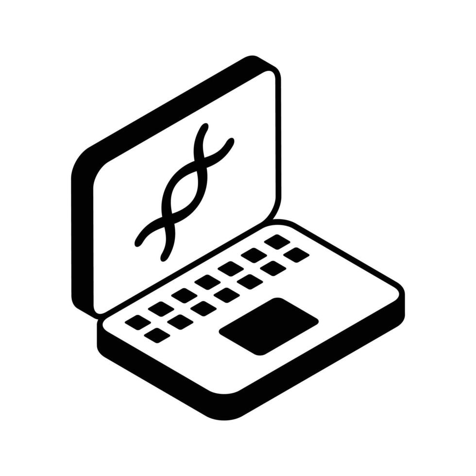 Isometric icon of dna analysis, dna inside laptop screen 40156159 ... Isometric icon of dna analysis, dna inside laptop screen 40156159 ...