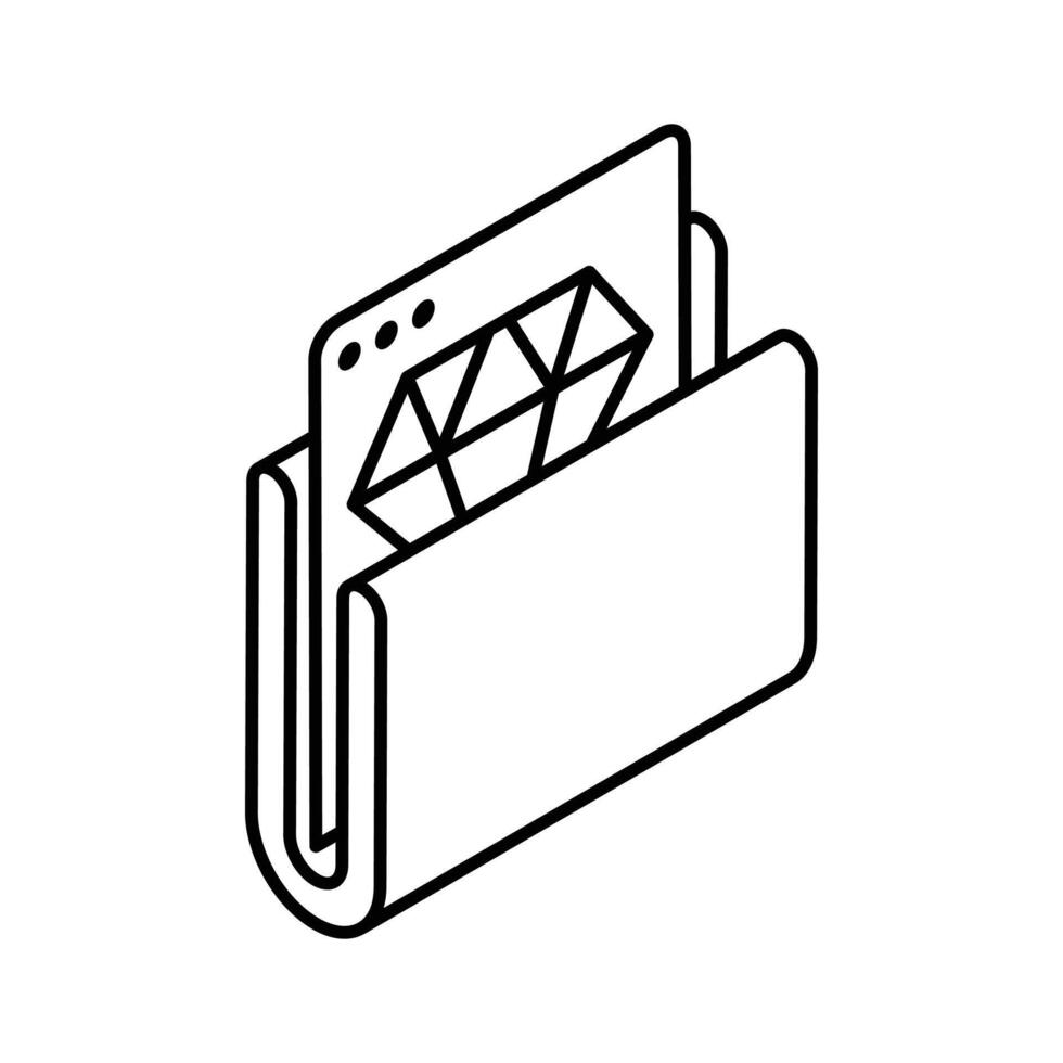 File folder, premium data, important folder isometric vector design ...