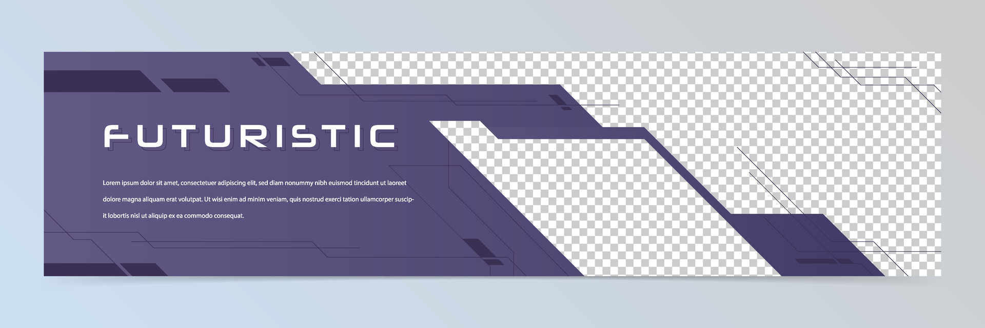 Modern abstract futuristic banner design template vector 40159184 ...