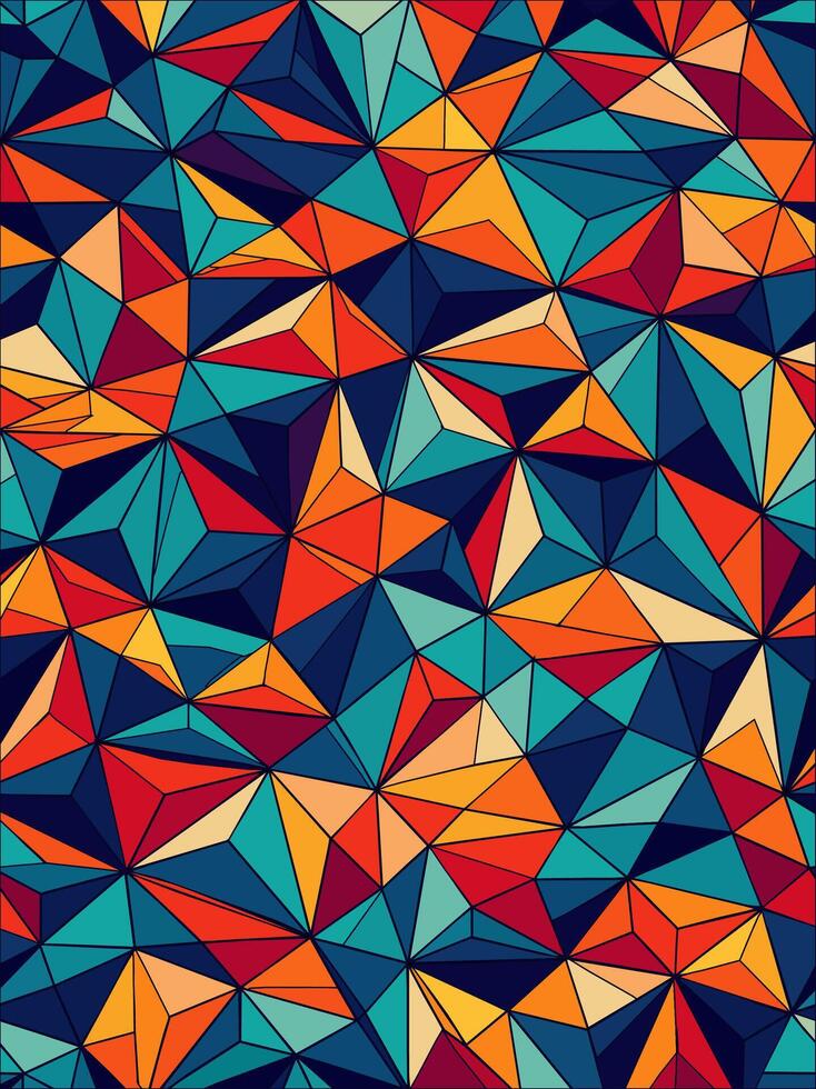 Polygonal Abstract Texture Background With Colorful Shapes Pattern