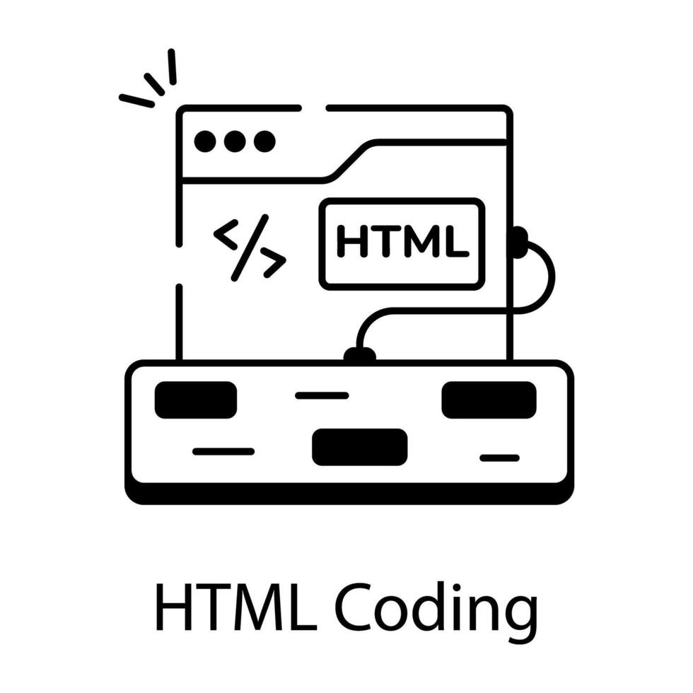 Linear Style Web Programming Icon 40179629 Vector Art at Vecteezy