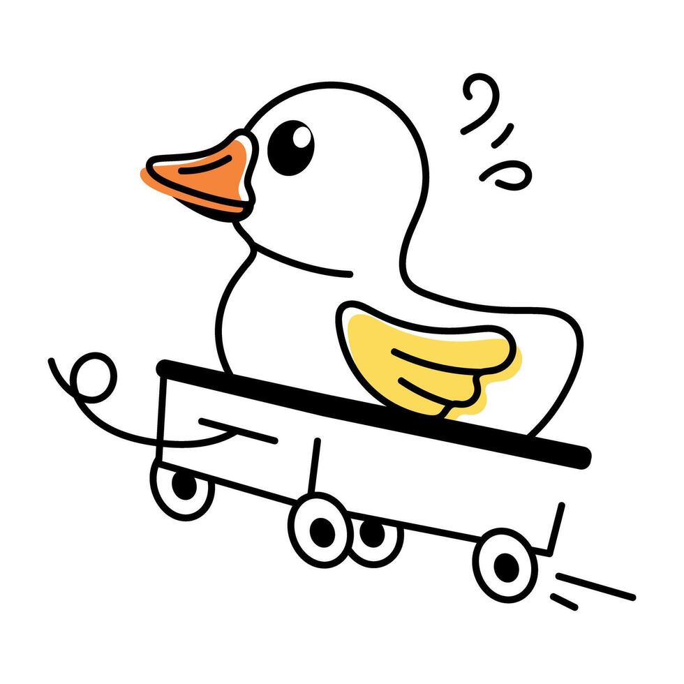 Funny Duck Doodles 40179740 Vector Art At Vecteezy