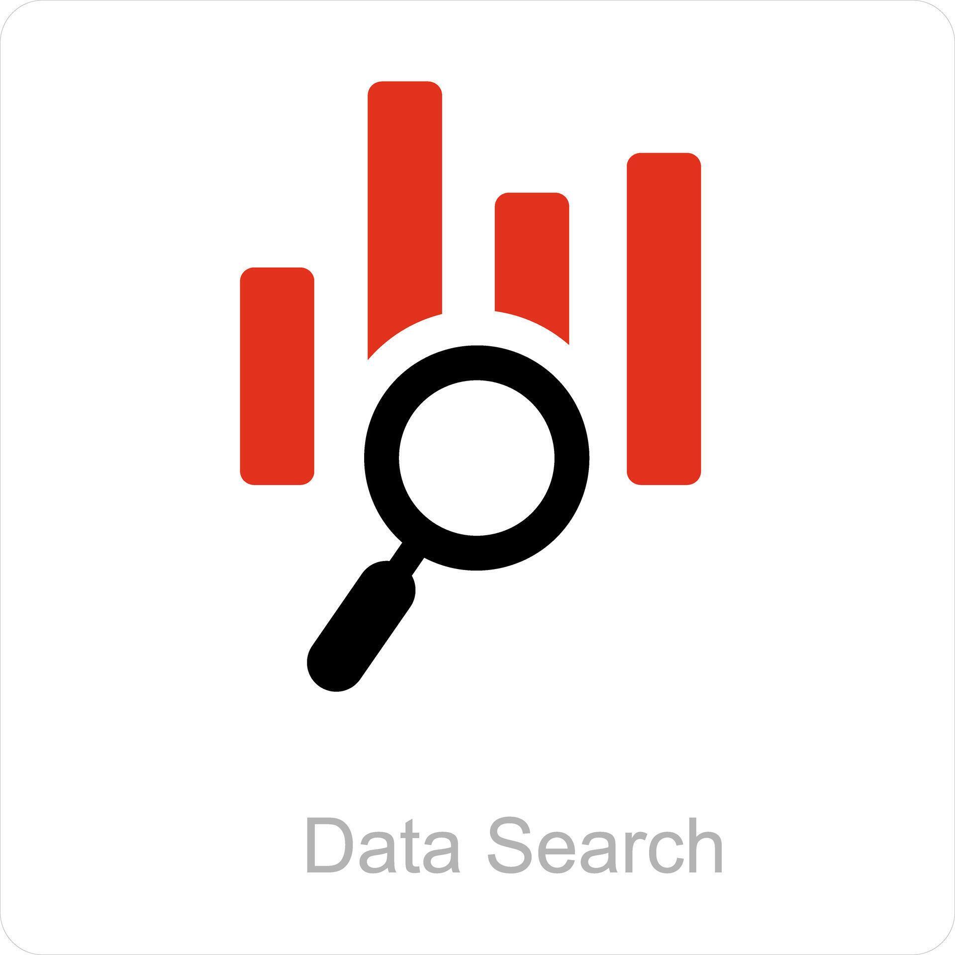 Data Search and analysis icon concept 40184048 Vector Art at Vecteezy