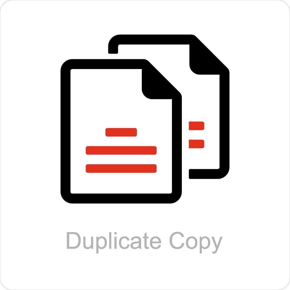 Duplicate Copy and copy icon concept 40184111 Vector Art at Vecteezy