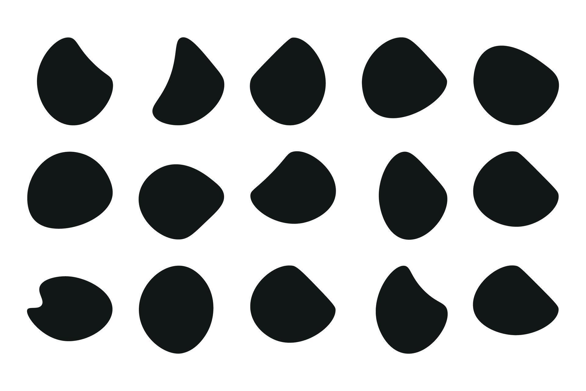 Random Blob Shapes Blobs Shape Organic Set Rounded Abstract Organic