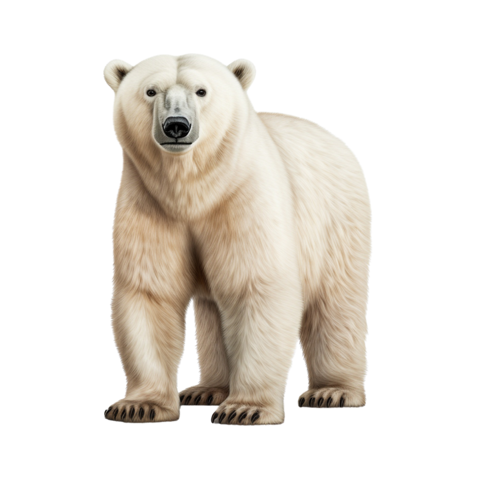 AI generated Polar bear clip art 40192524 PNG