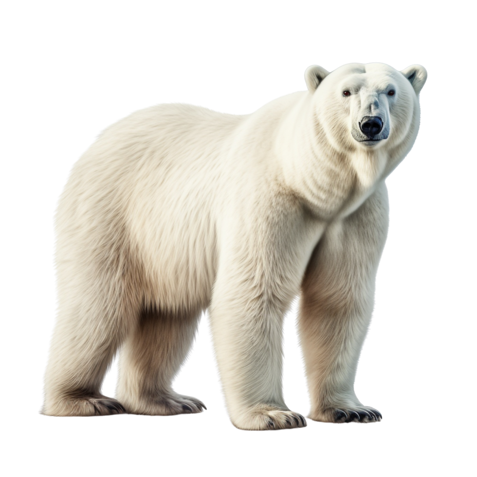 AI generated Polar bear clip art 40193220 PNG