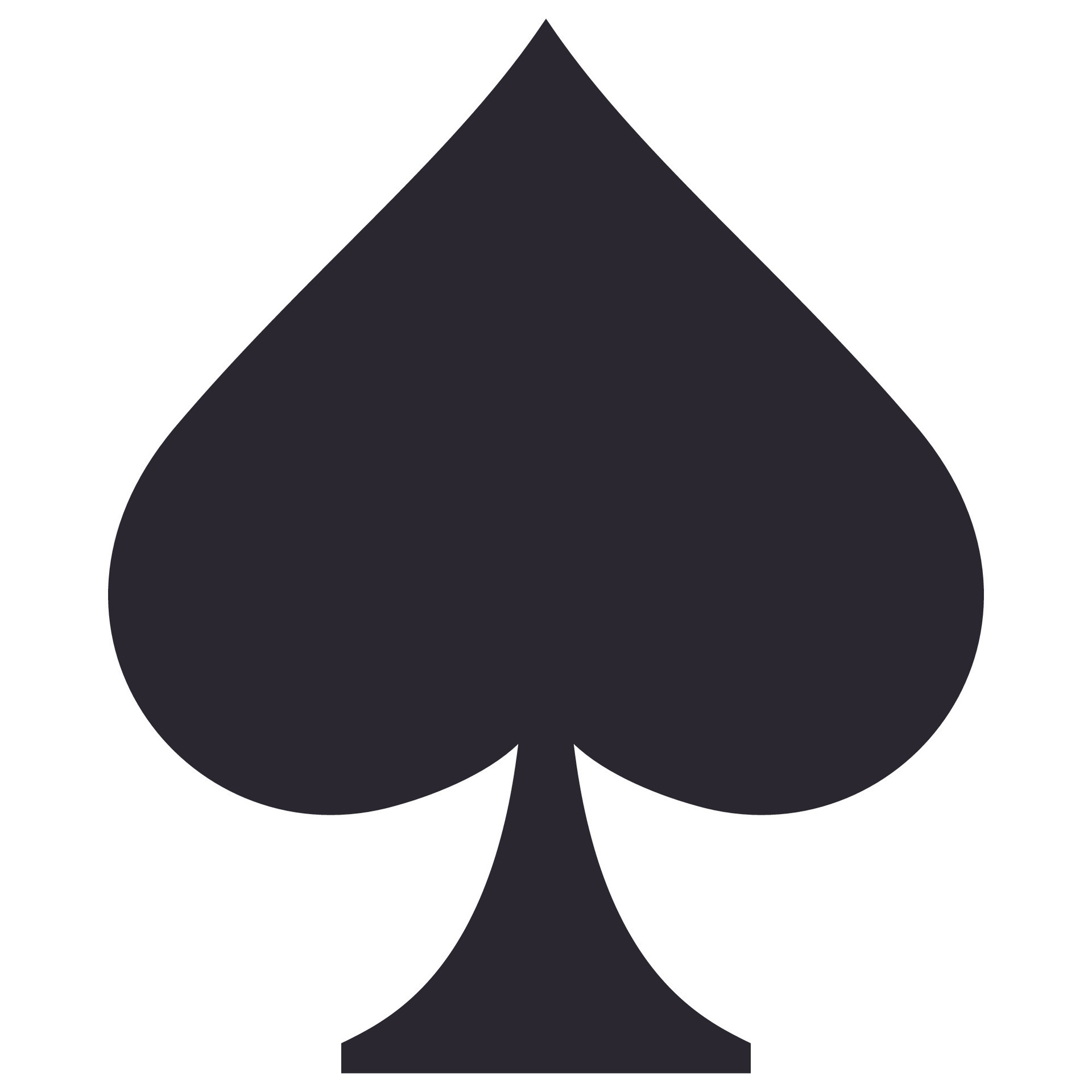 Illustration of playing card spades symbol isolated on white background ...