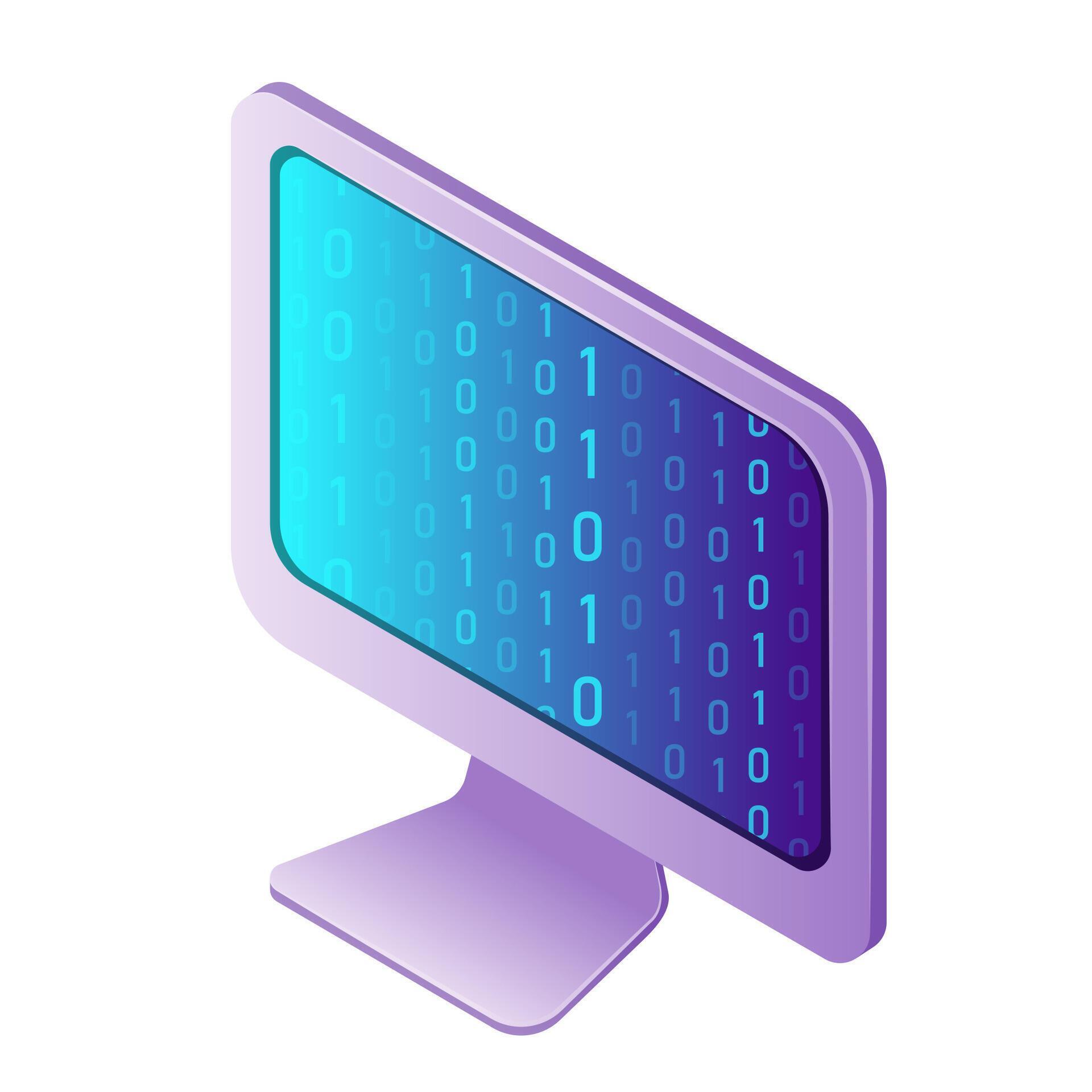 Isometric illustration web computer technology symbol desktop 40195577 ...