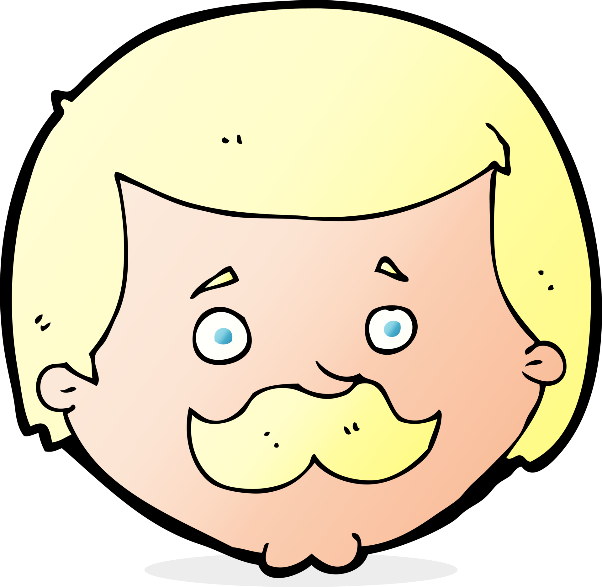 caricatura, hombre, con, bigote 40198665 PNG