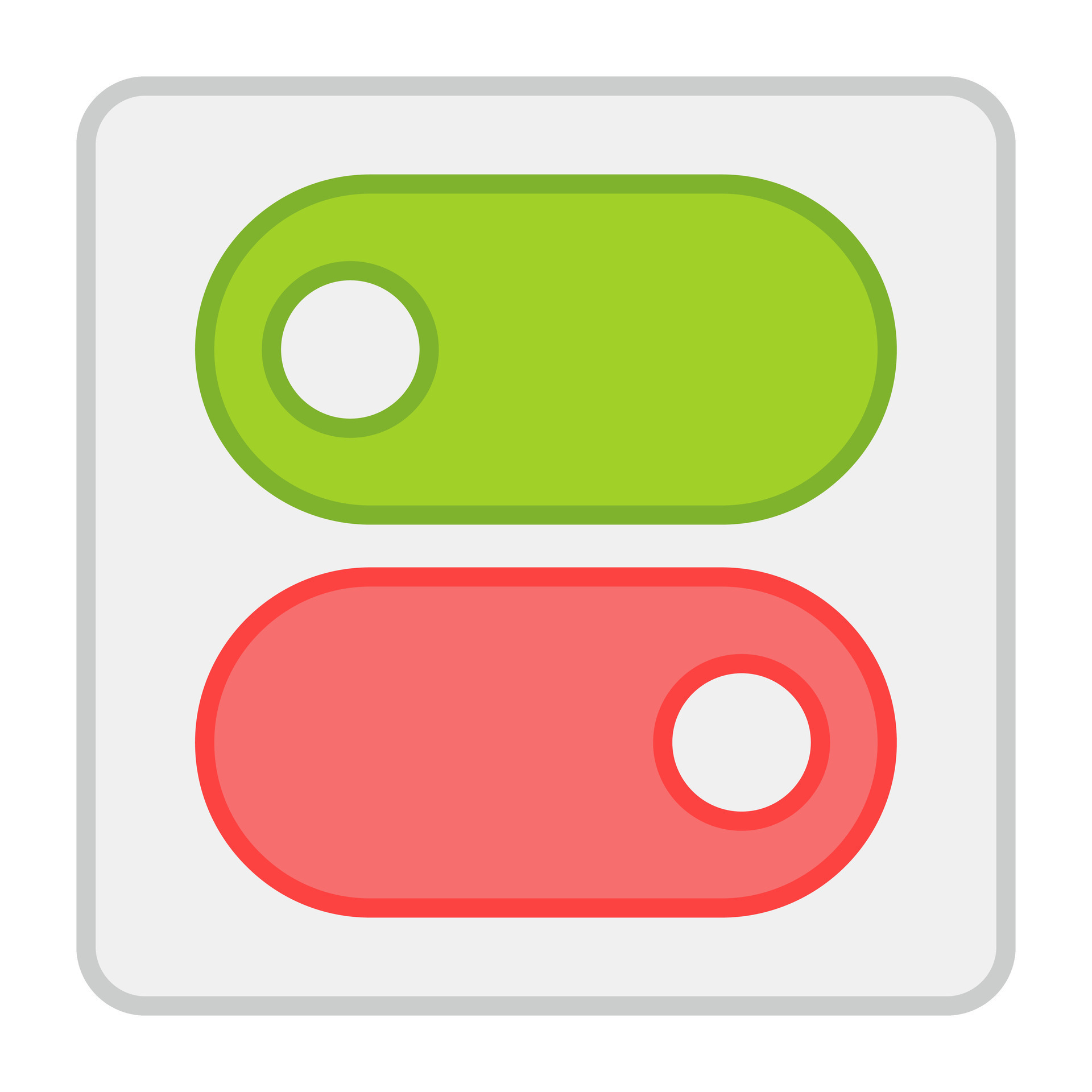 A flat design, icon of toggle button 40199643 Vector Art at Vecteezy
