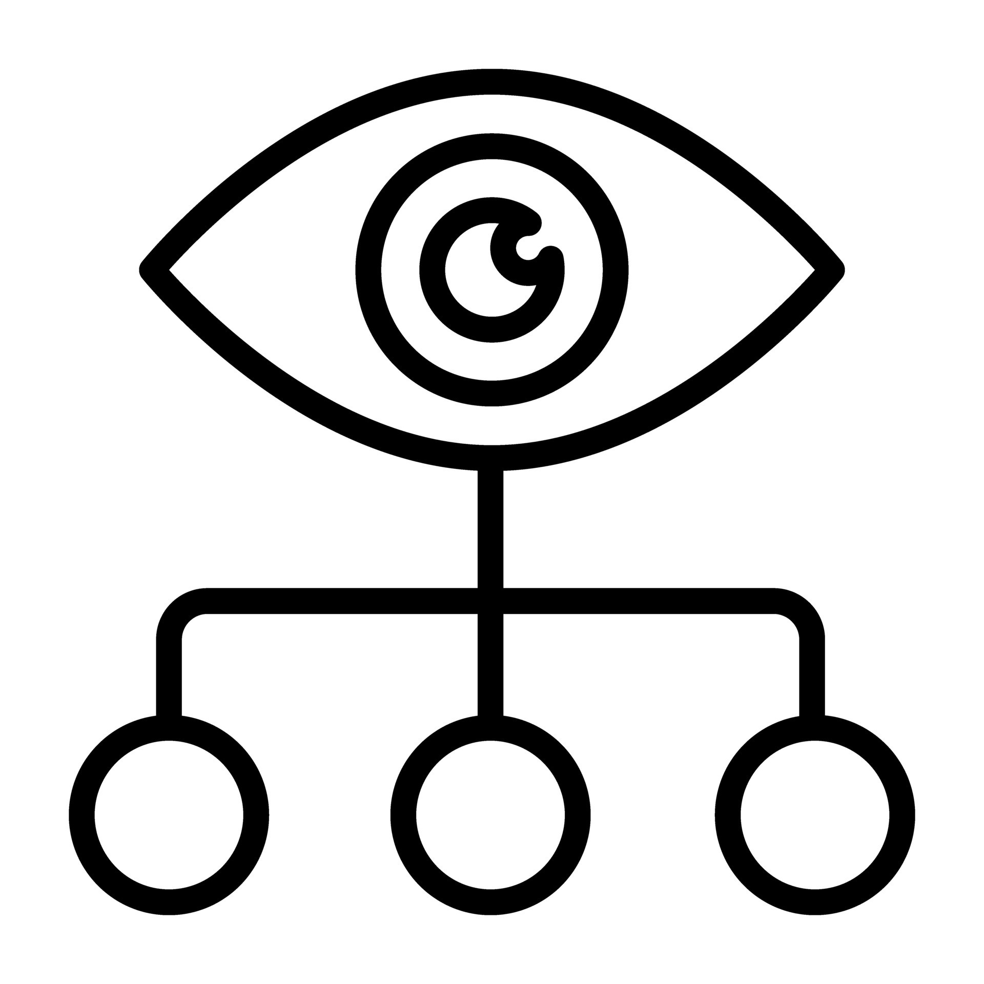 An Outline Design Icon Of Network Monitoring 40201543 Vector Art At