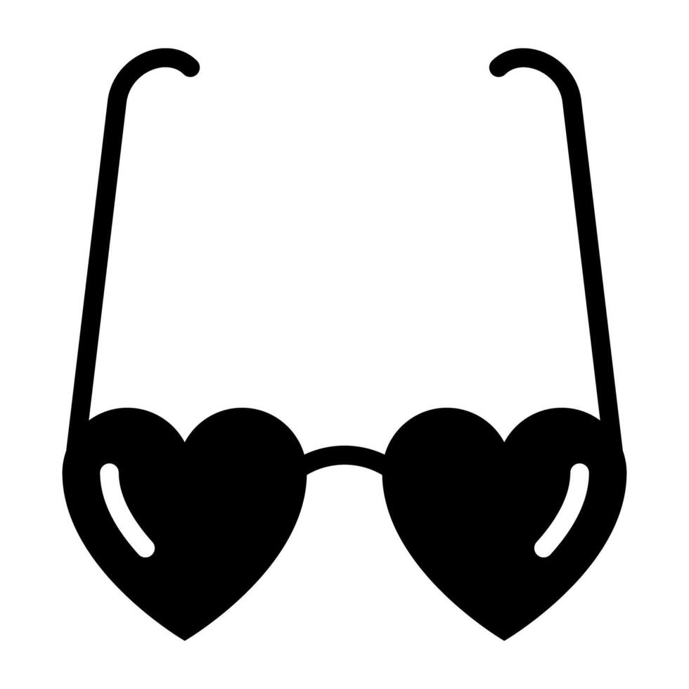 Heart Glasses Icon In Editable Solid Style 40201584 Vector Art At Vecteezy
