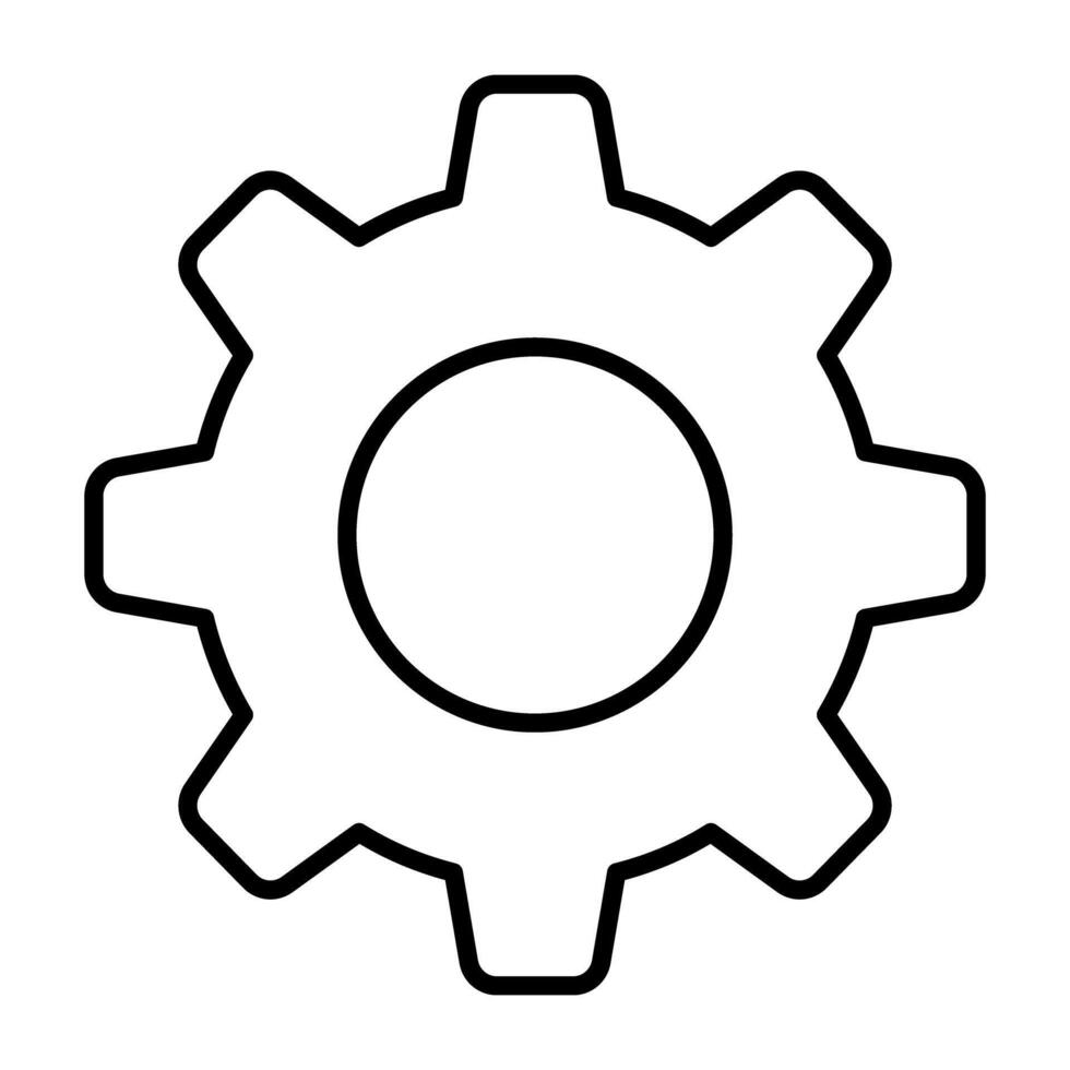 A Linear Design Icon Of Setting 40202559 Vector Art At Vecteezy