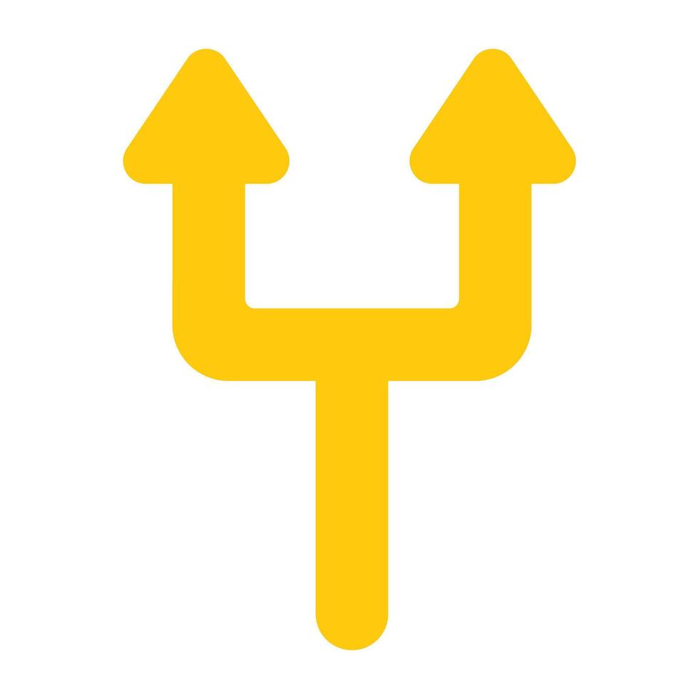 An icon design of 3 way intersection arrows 40203051 Vector Art at Vecteezy