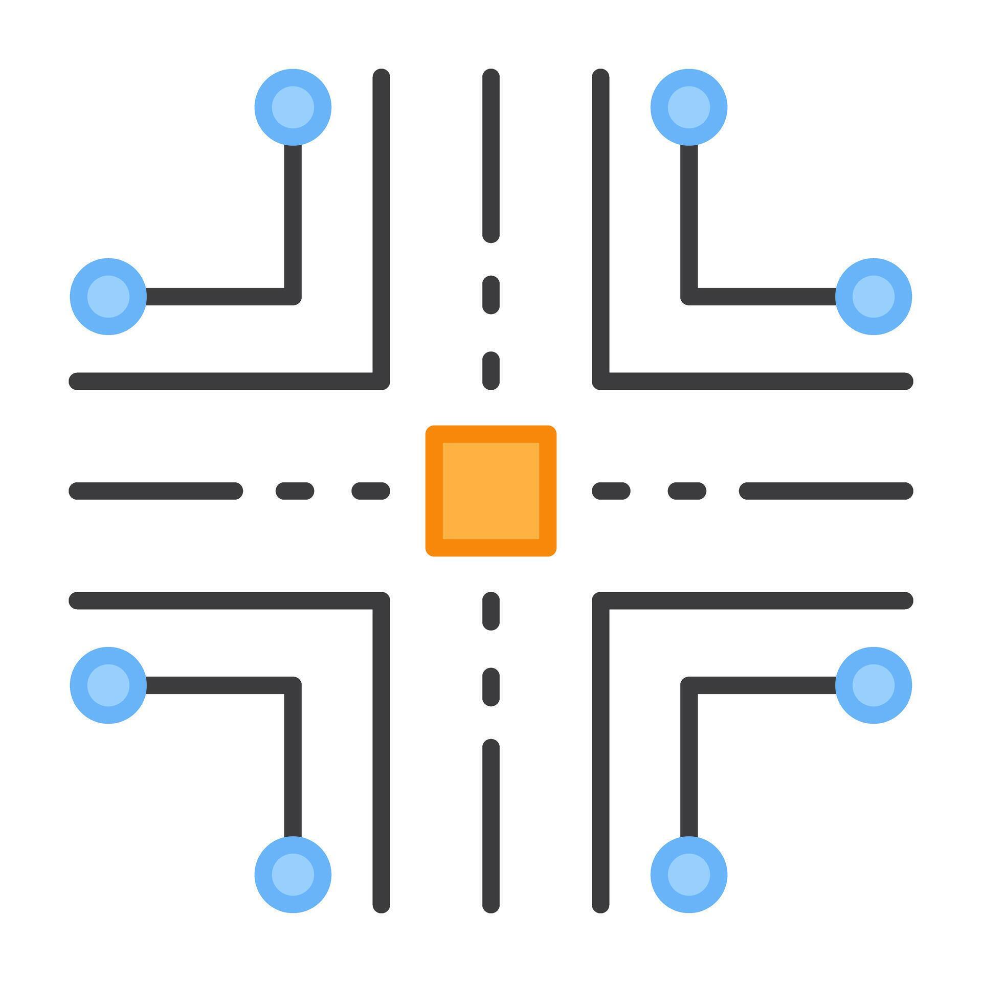 A Perfect Design Vector Of Microchip 40203083 Vector Art At Vecteezy