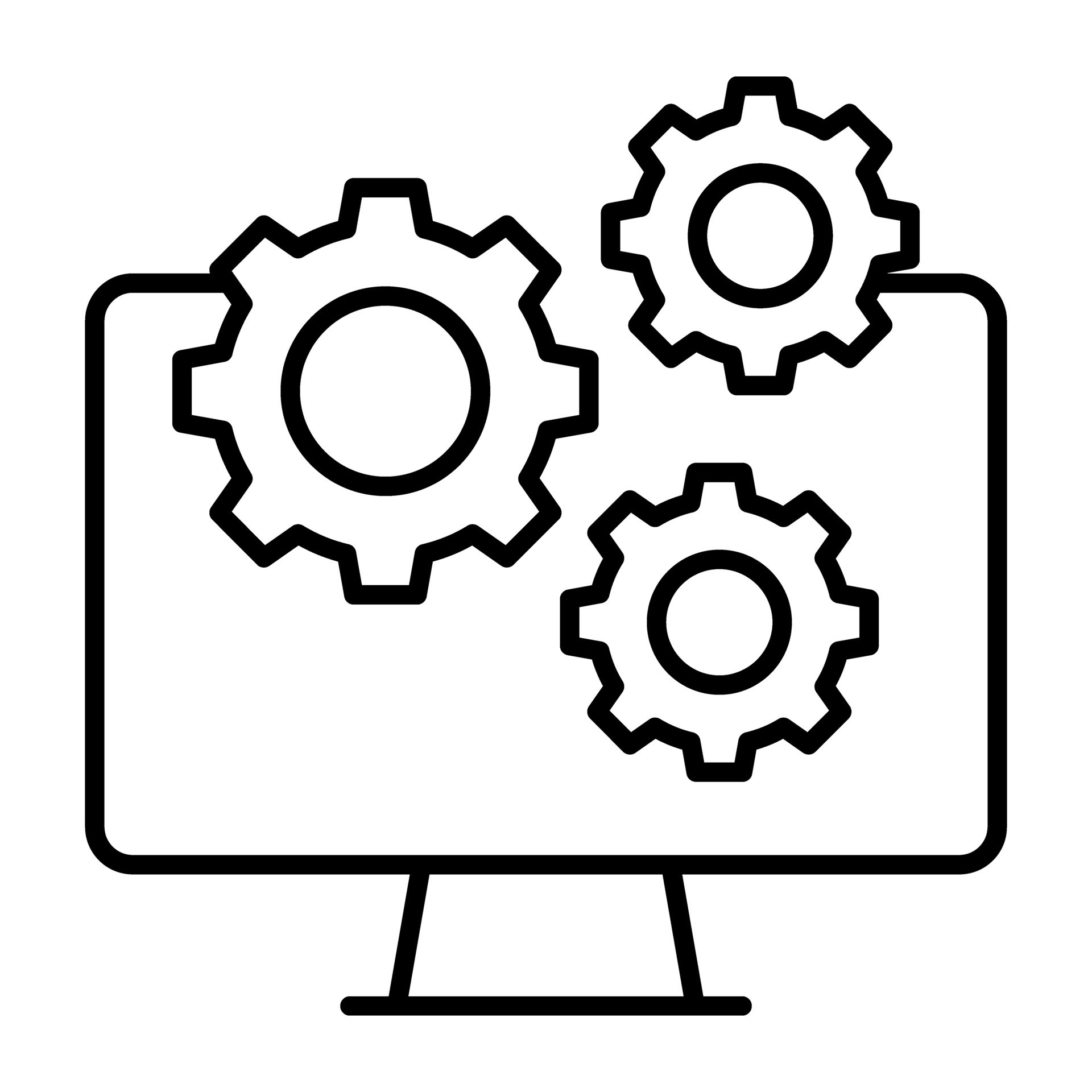 A flat design, icon of system management 40204059 Vector Art at Vecteezy