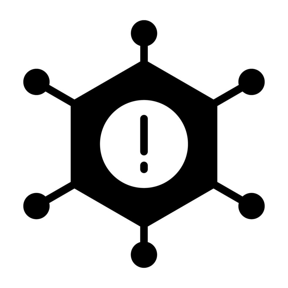 A solid design, icon of network error 40204331 Vector Art at Vecteezy