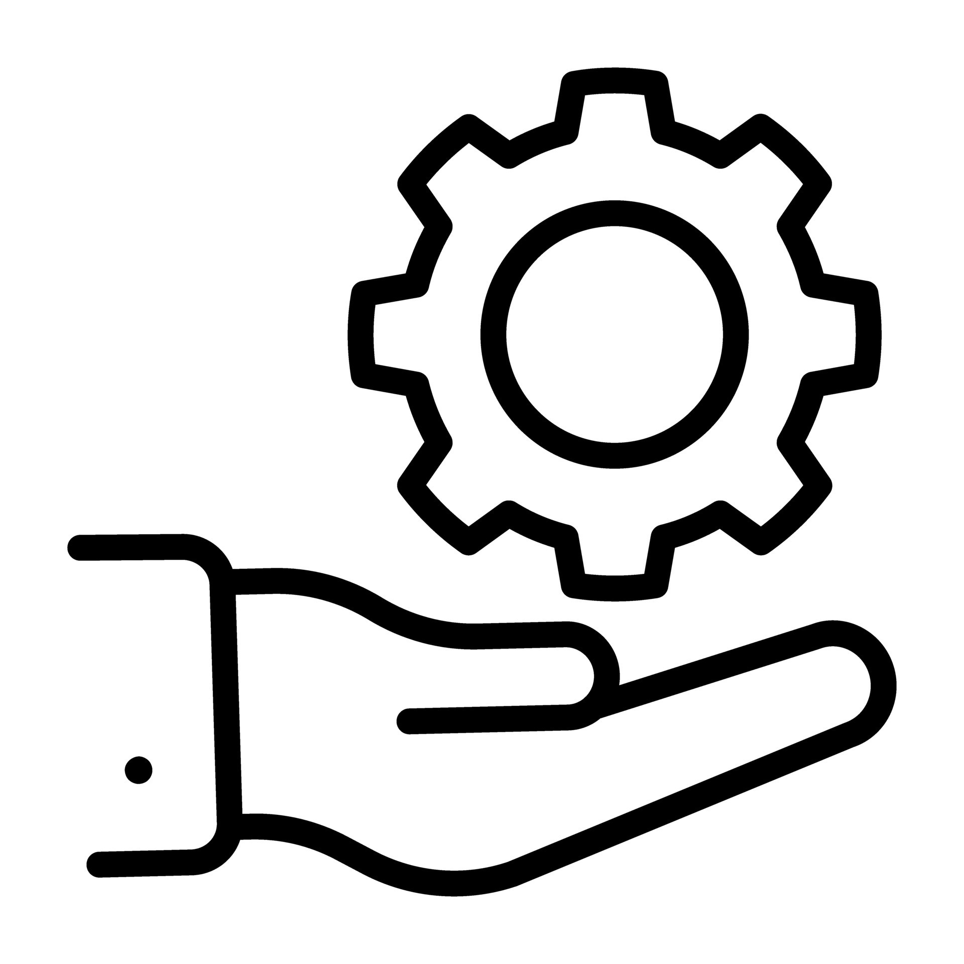 Icon of service setting, linear service design 40205793 Vector Art at ...