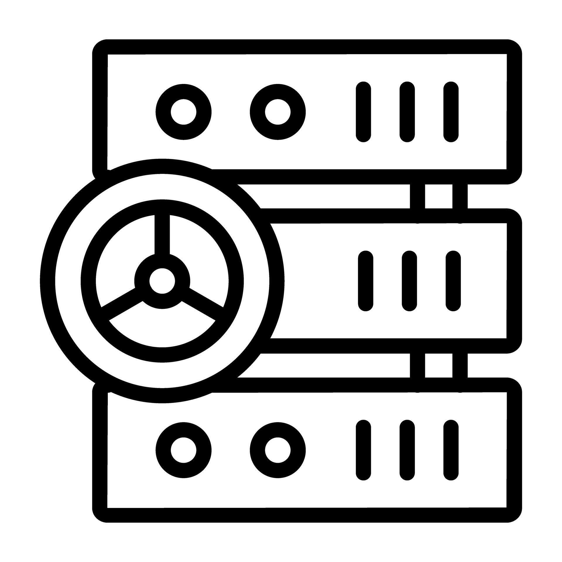 Editable linear design icon of server controller 40206064 Vector Art at ...