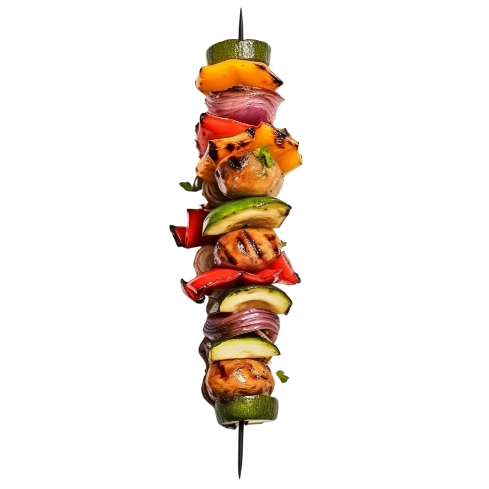 AI generated Vegetables kebab clip art 40206736 PNG