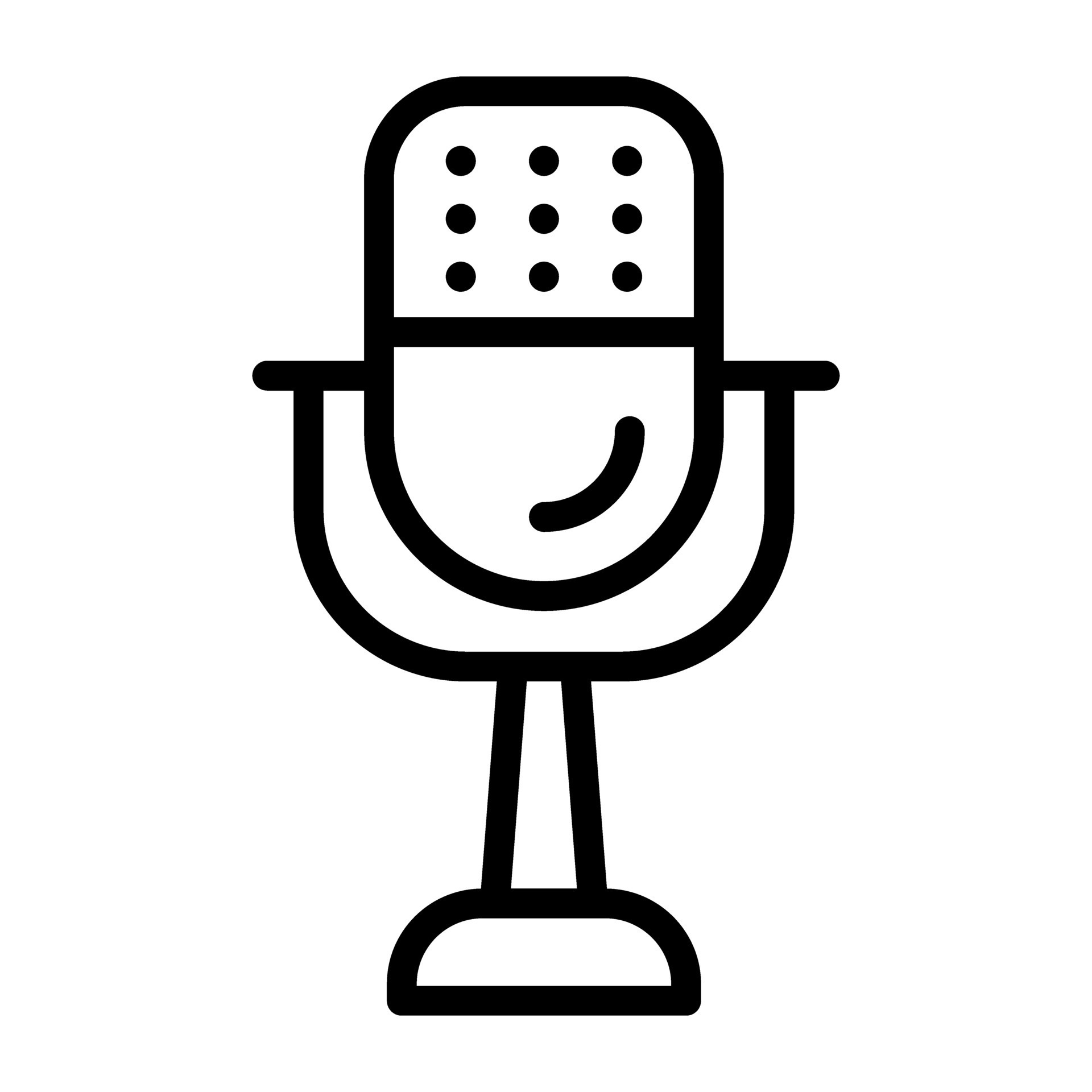 Voice recording device, icon of microphone 40207813 Vector Art at Vecteezy