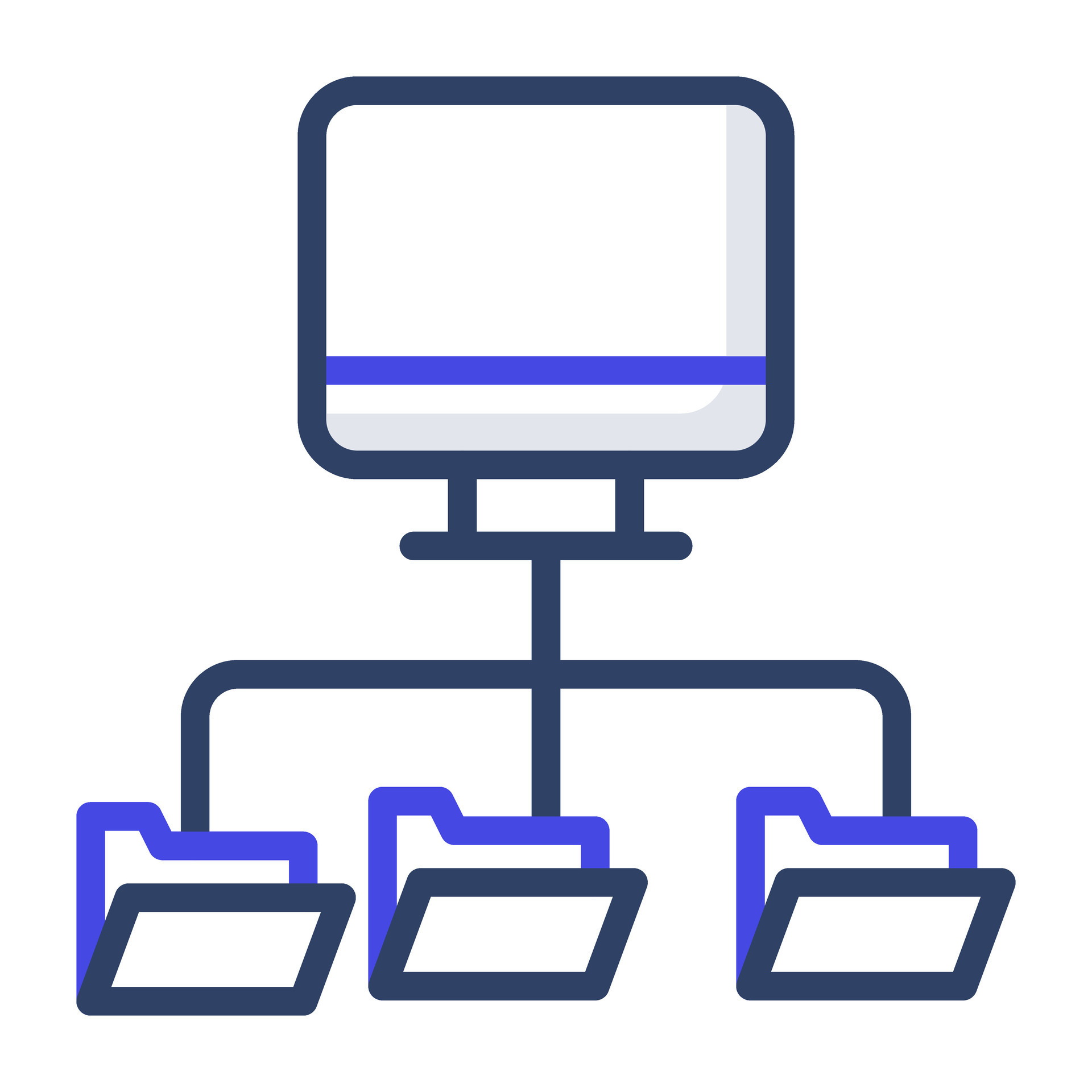 A flat design, icon of computer network 40208733 Vector Art at Vecteezy