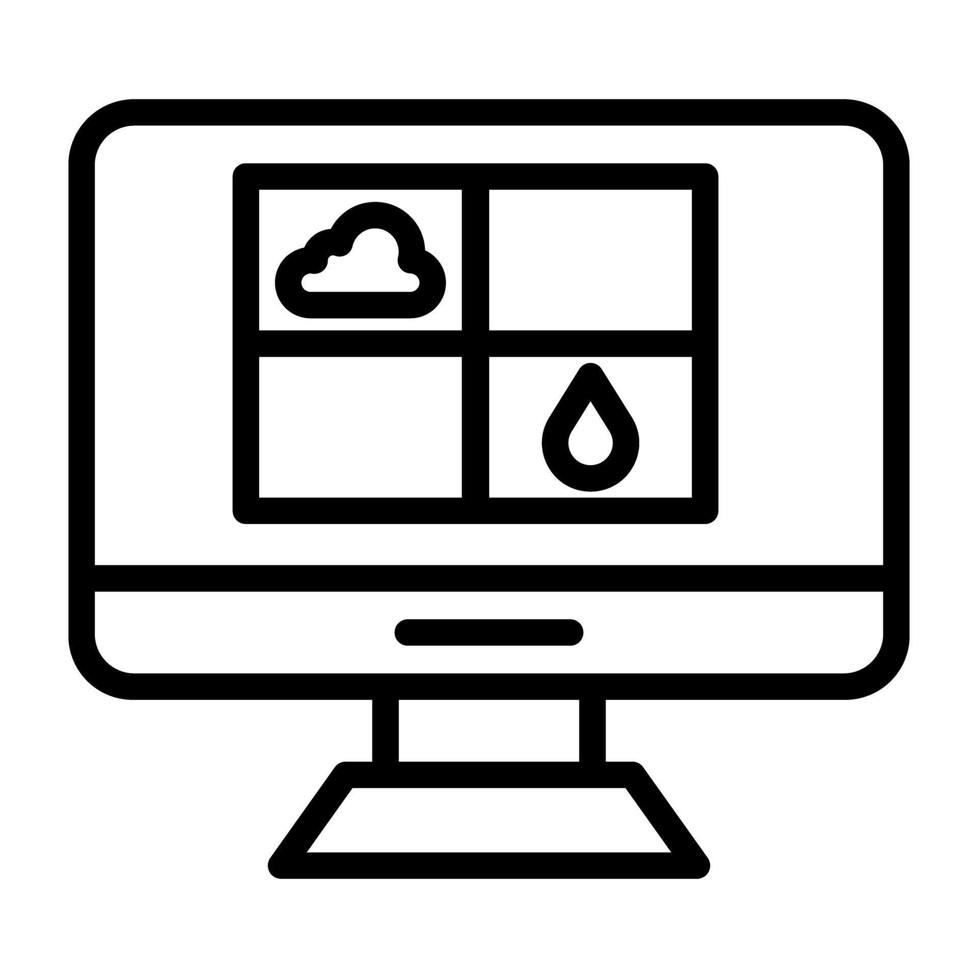 An icon design of online weather forecast 40208875 Vector Art at Vecteezy