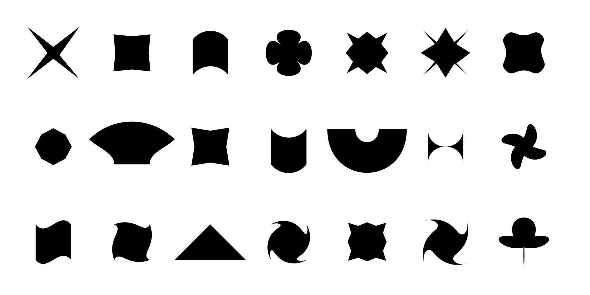 Abstract geometric vector shapes for infographics, web design and ...