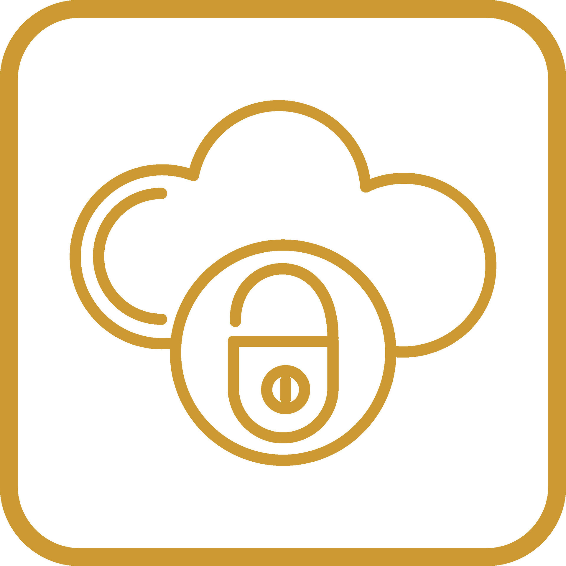 Secure Cloud Vector Icon 40231239 Vector Art at Vecteezy