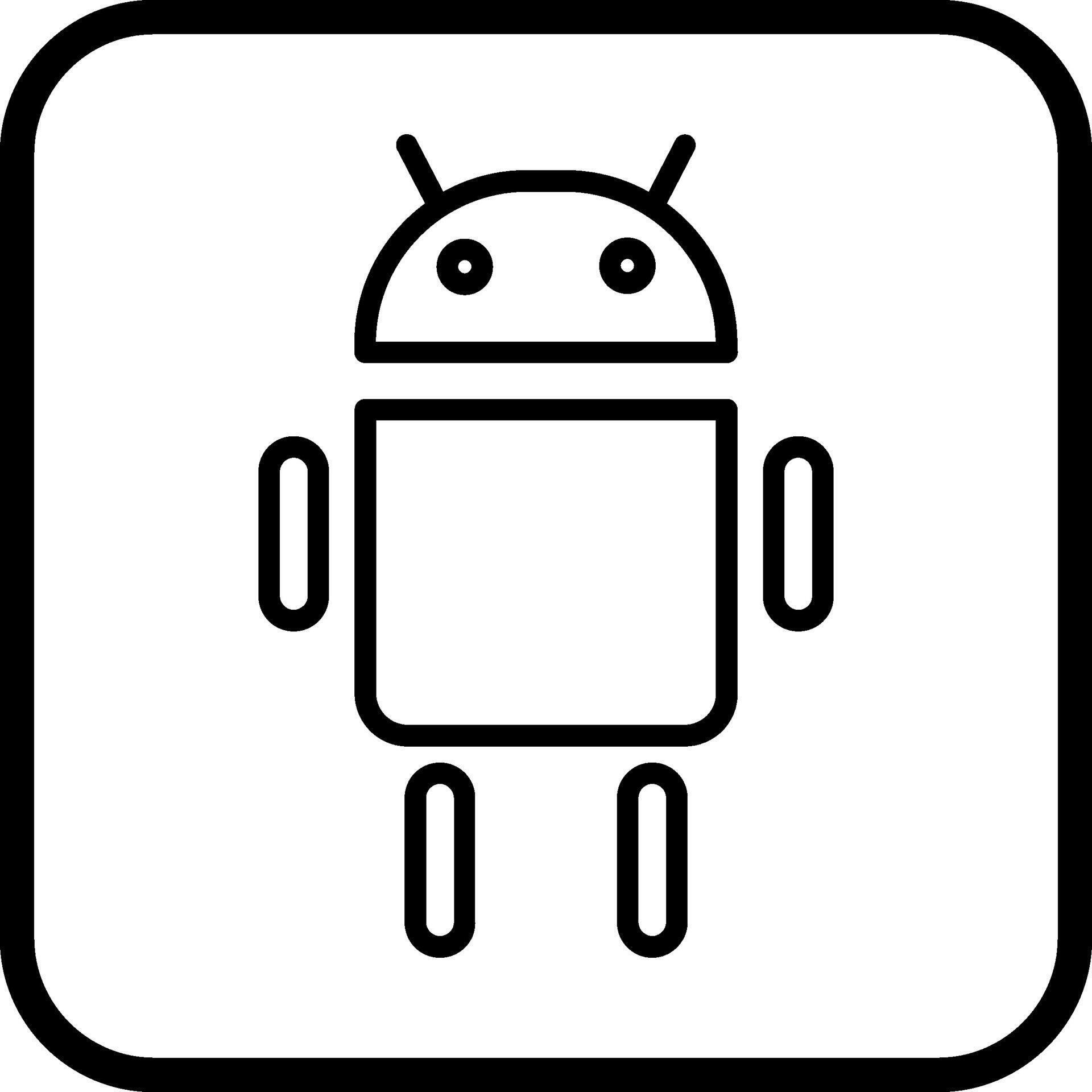 Android Vector Icon 40234439 Vector Art at Vecteezy