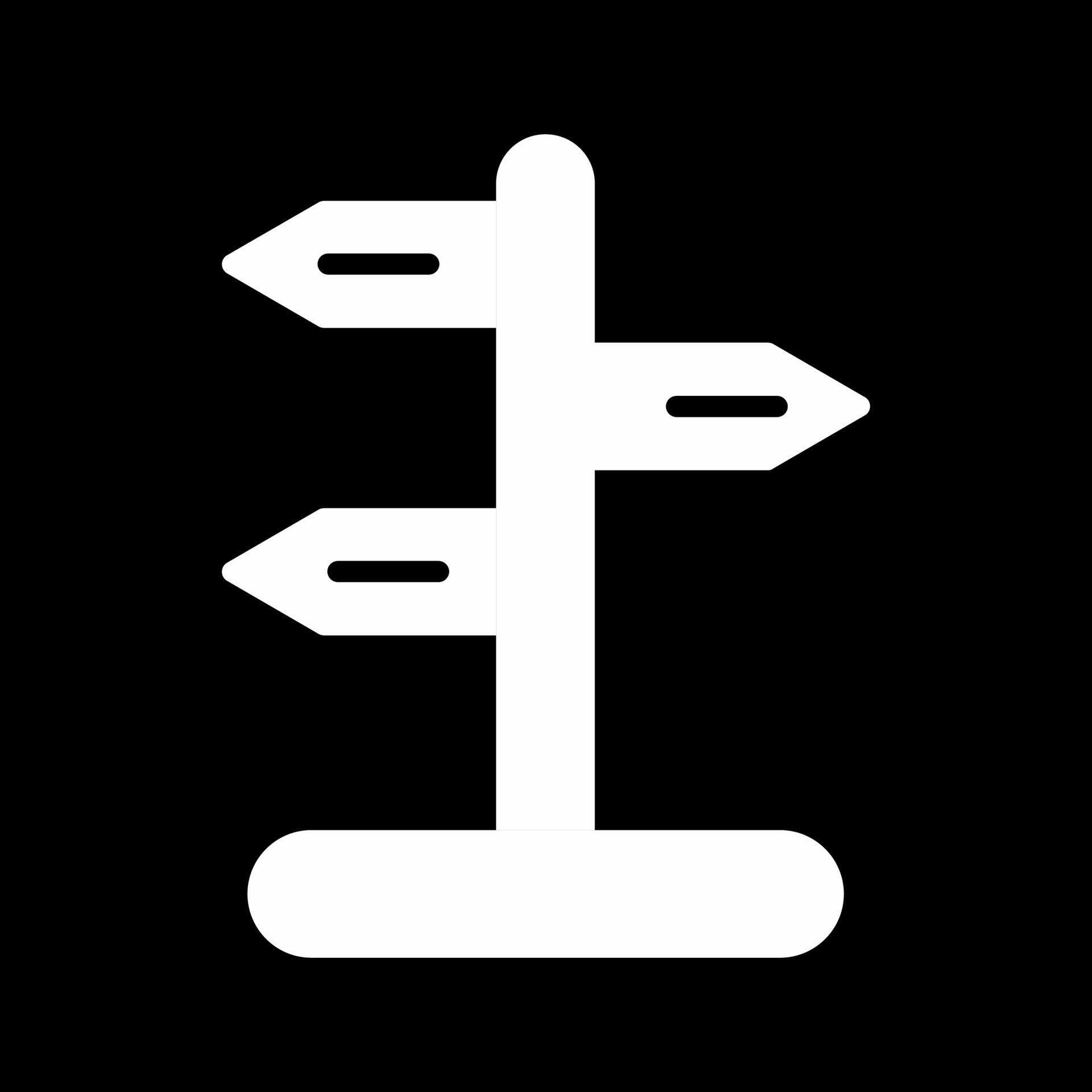 Signpost Vector Icon 40242997 Vector Art At Vecteezy